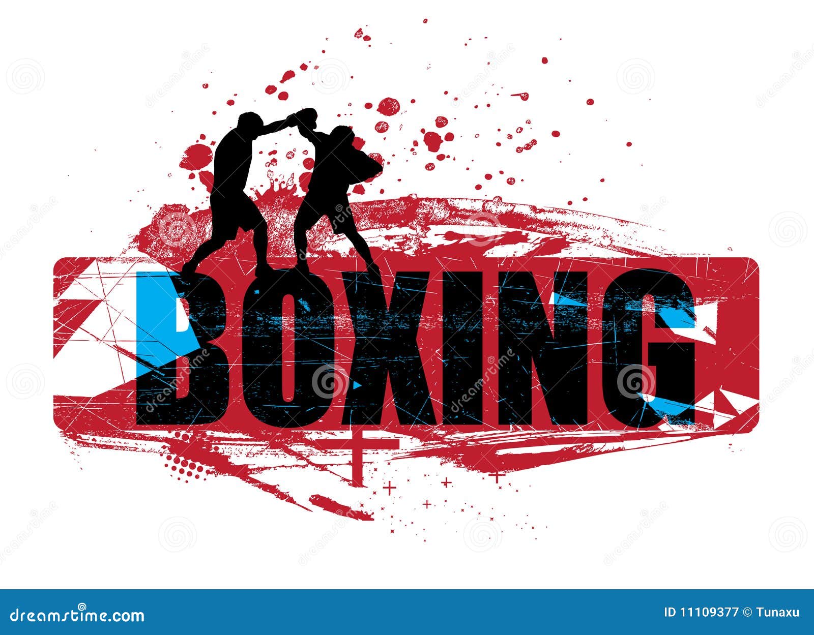 Boxing stock vector. Illustration of texture, match, practice - 11109377