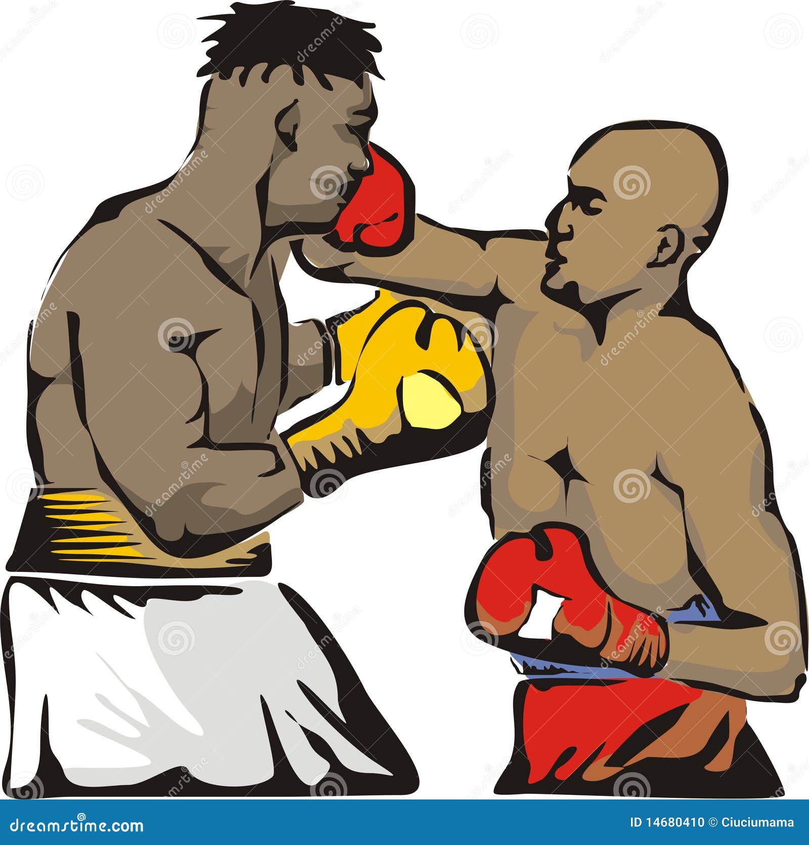 Boxing stock vector. Illustration of fistfight, champion - 14680410
