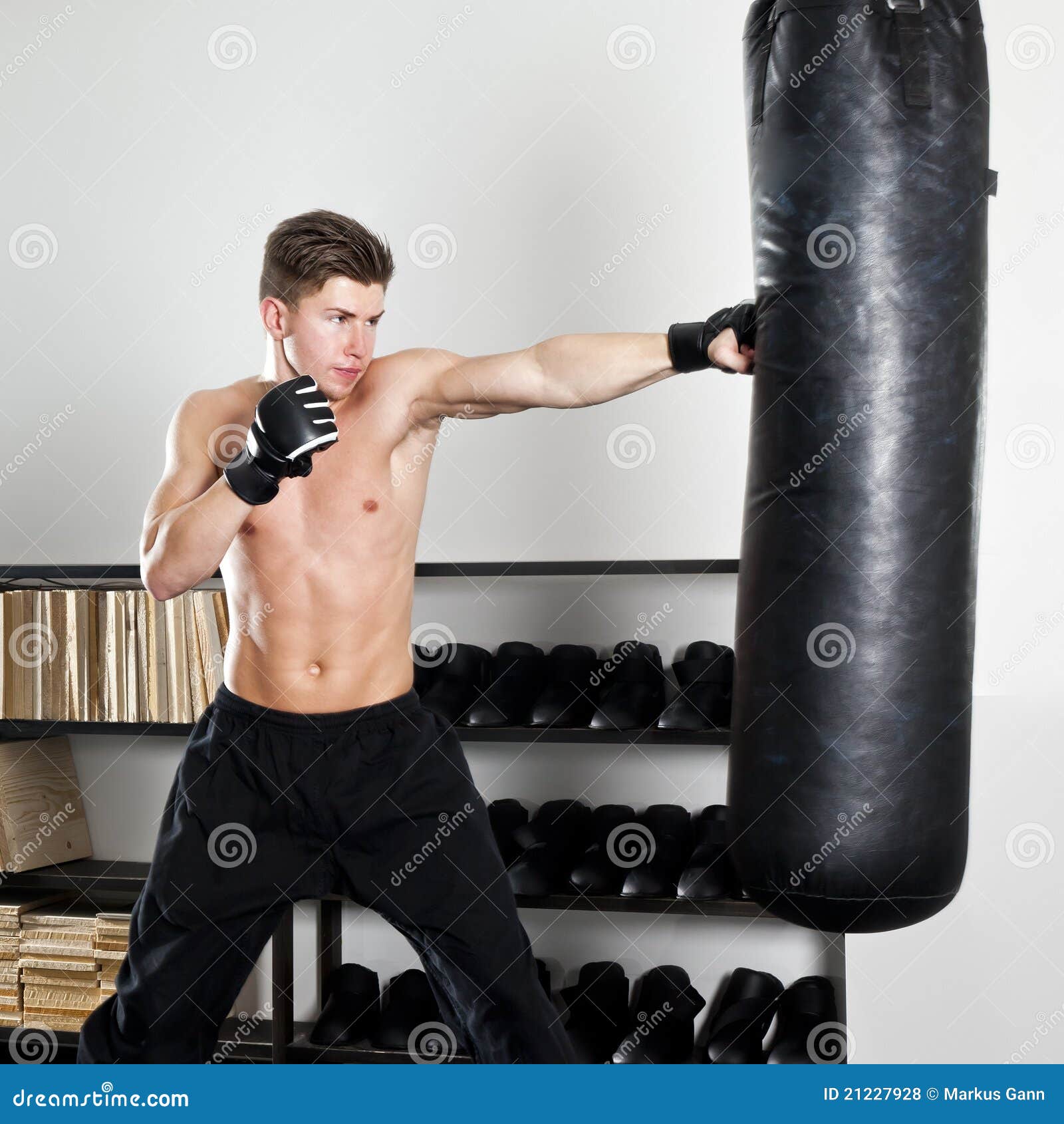 Boxing stock photo. Image of adult, black, exercise, fist - 21227928