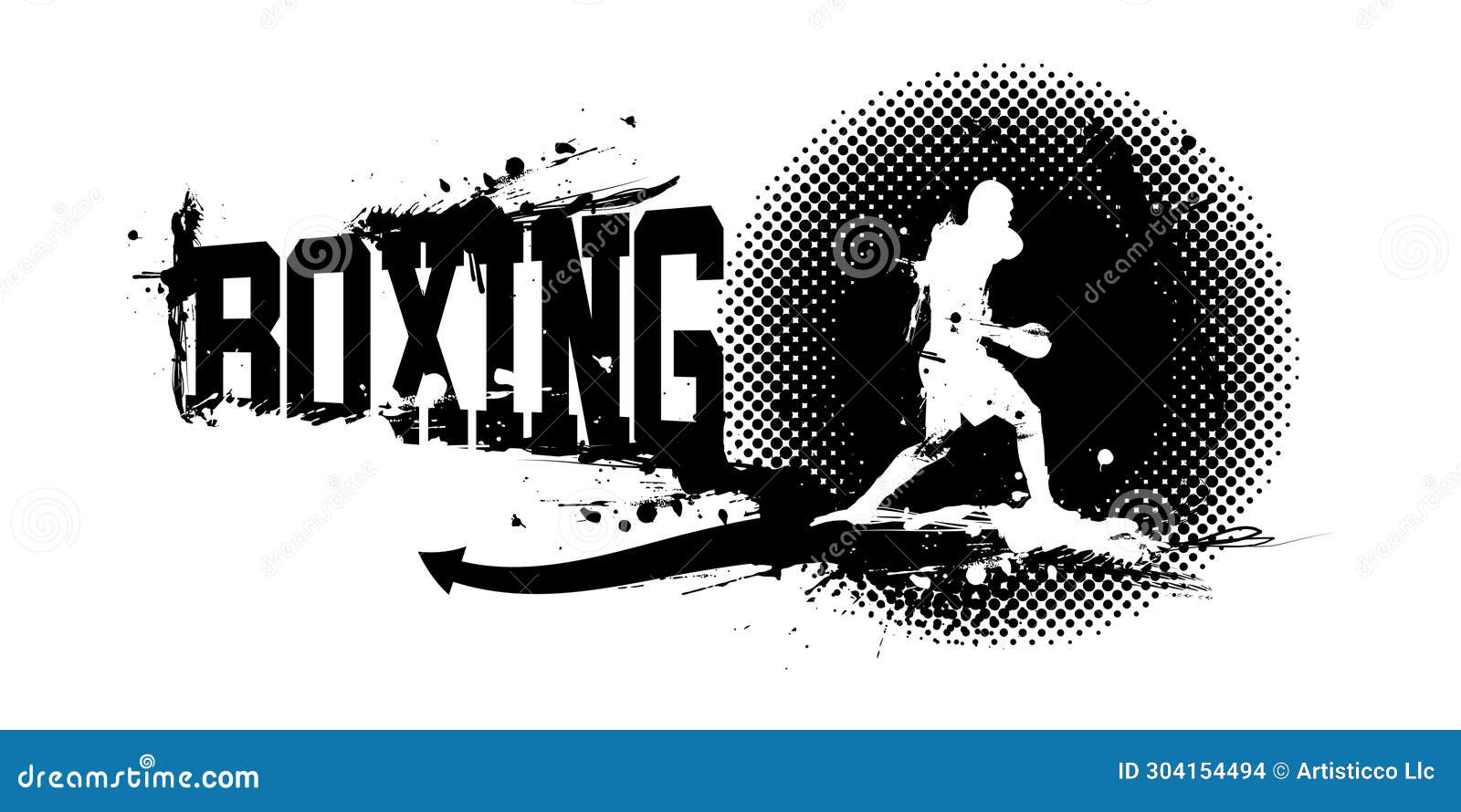 Boxing Banner Vector Illustration Stock Vector - Illustration of meet ...