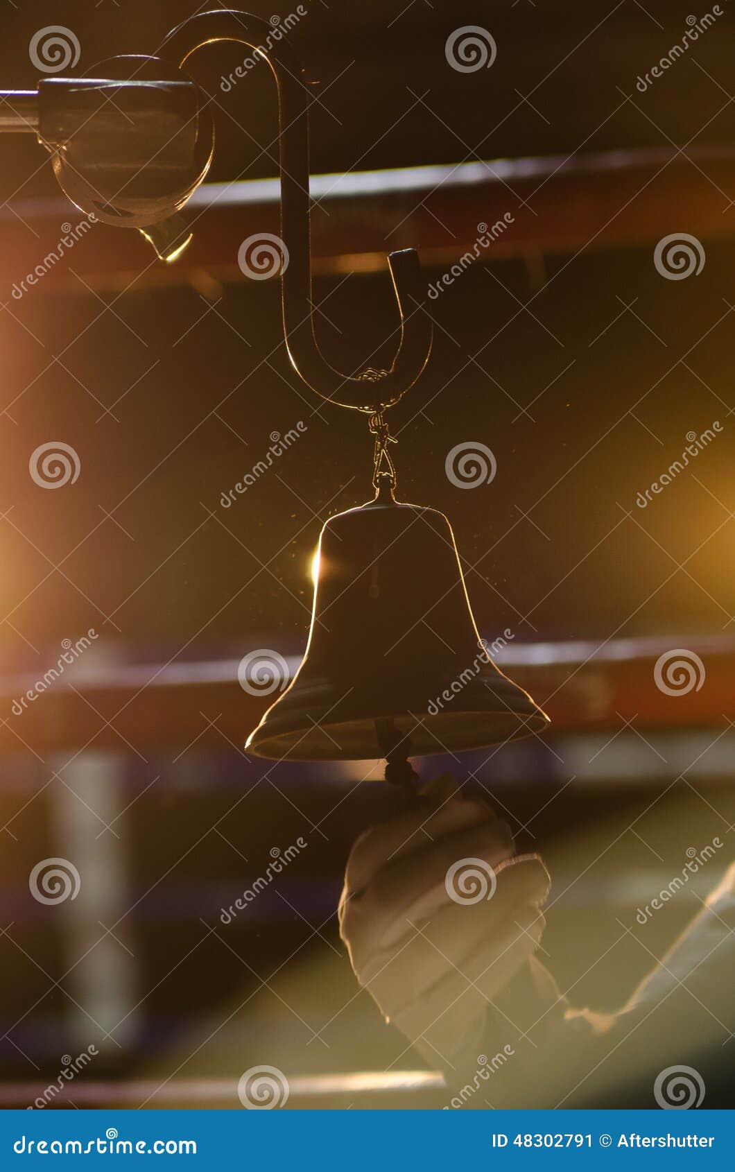 Boxing Bell stock image. Image of health, round, fitness - 48302791