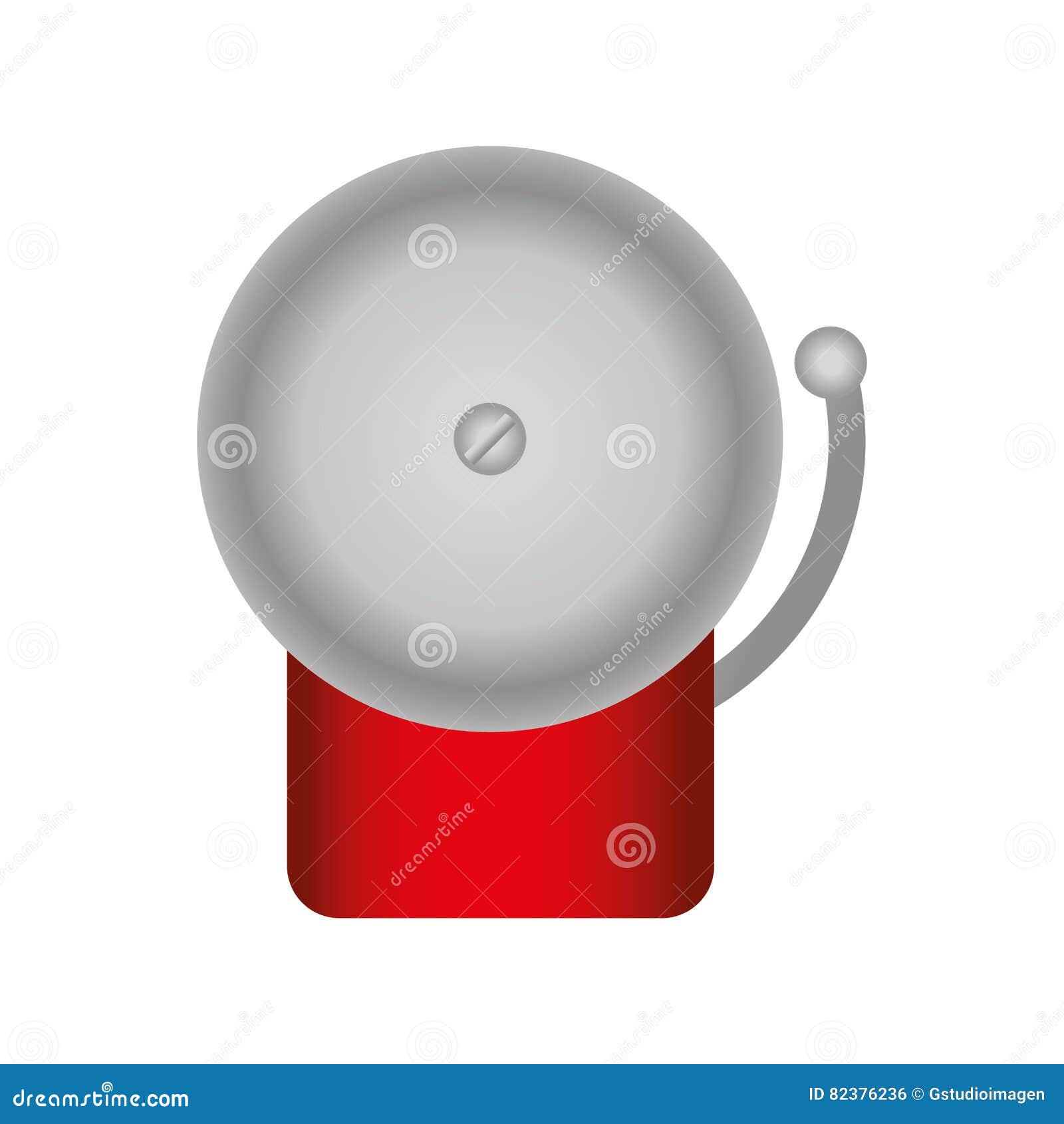 Boxing bell isolated icon stock illustration. Illustration of power ...