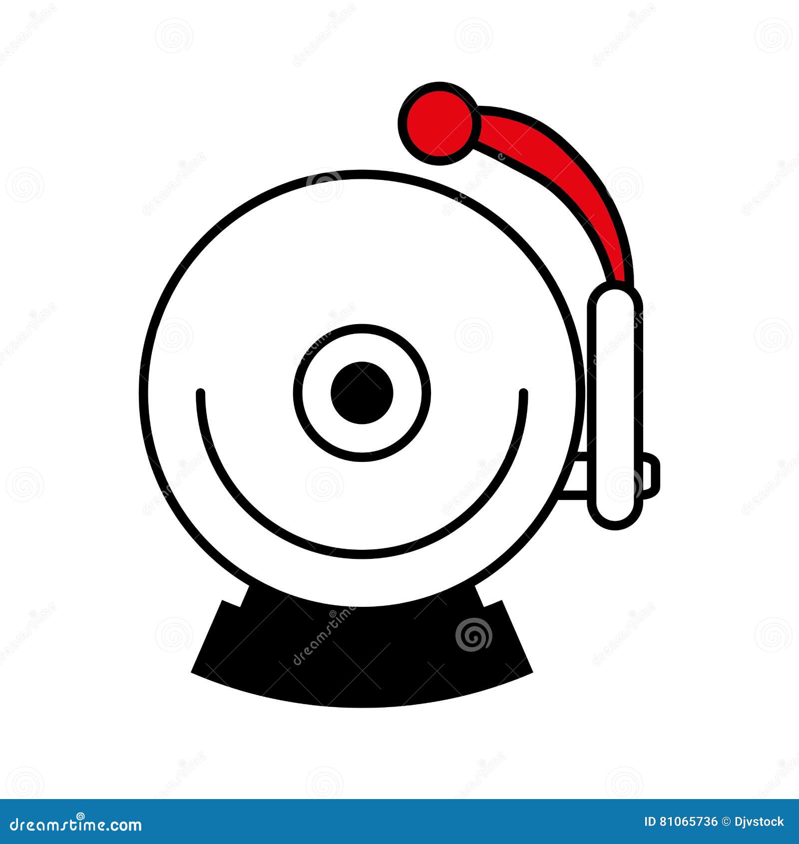 Boxing bell isolated icon stock vector. Illustration of boxing - 81065736