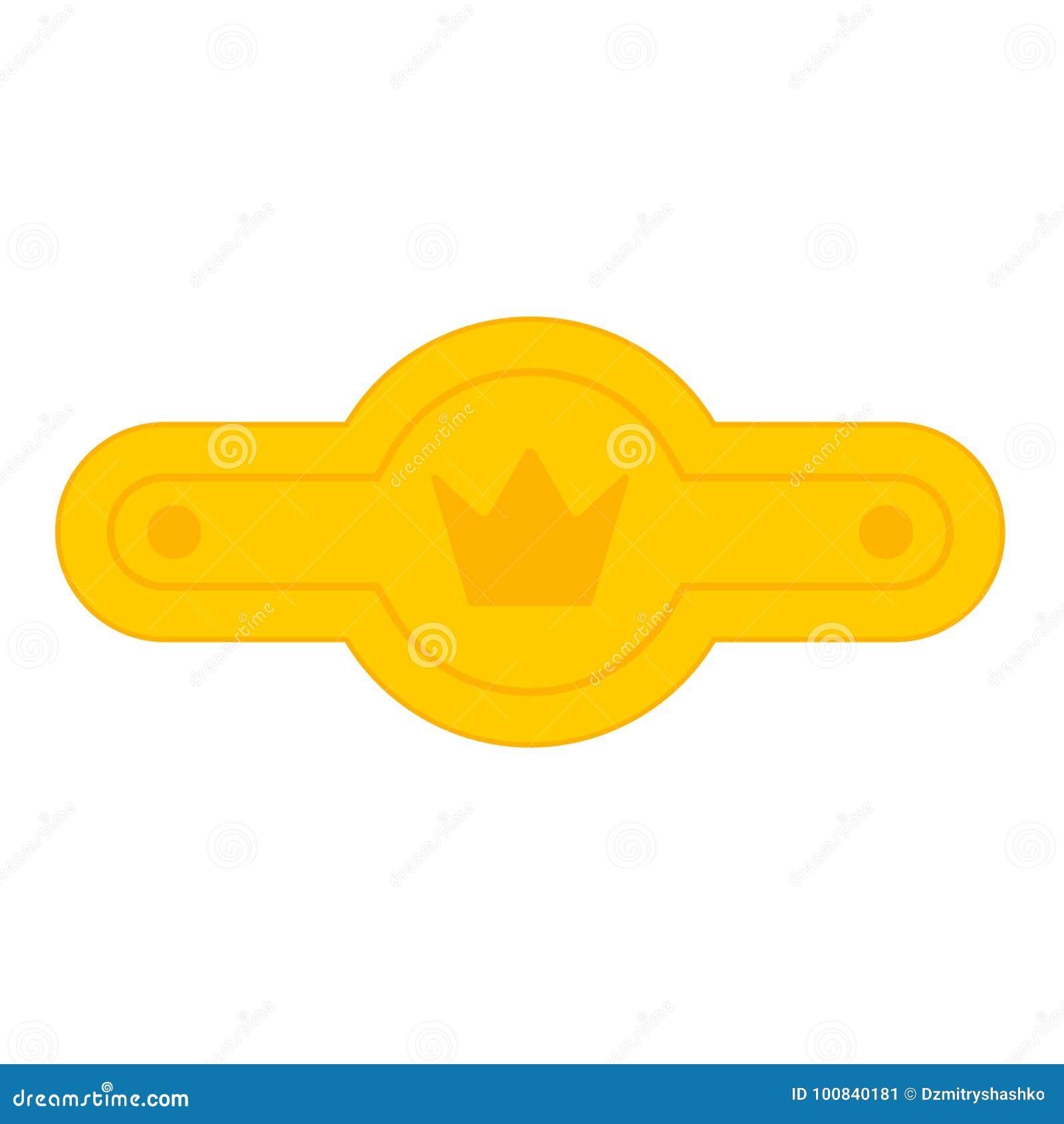 Boxing Belt Isolated Icon Cartoon Vector | CartoonDealer.com #81066331