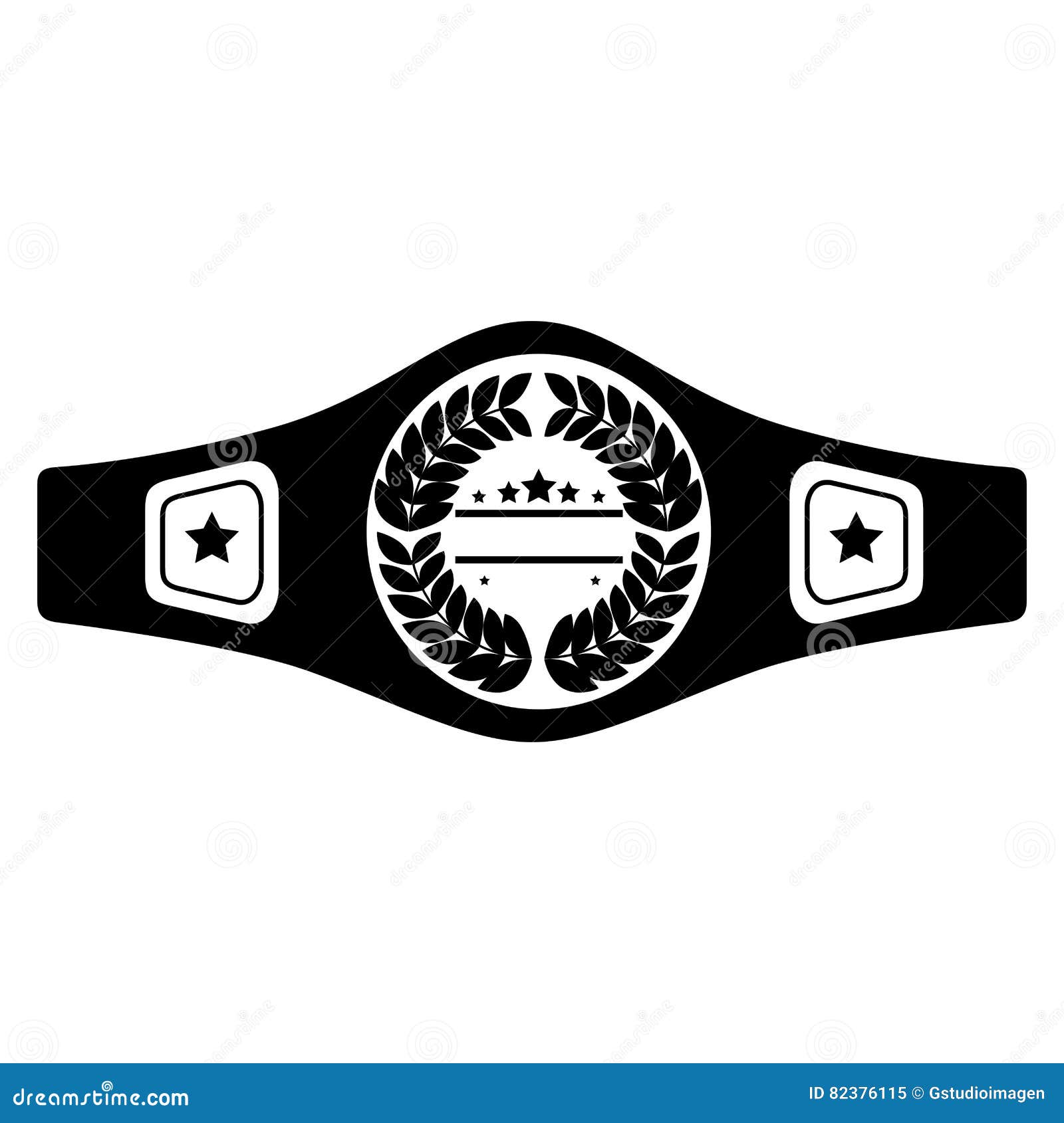 Boxing Belt Isolated Icon Cartoon Vector | CartoonDealer.com #81066331