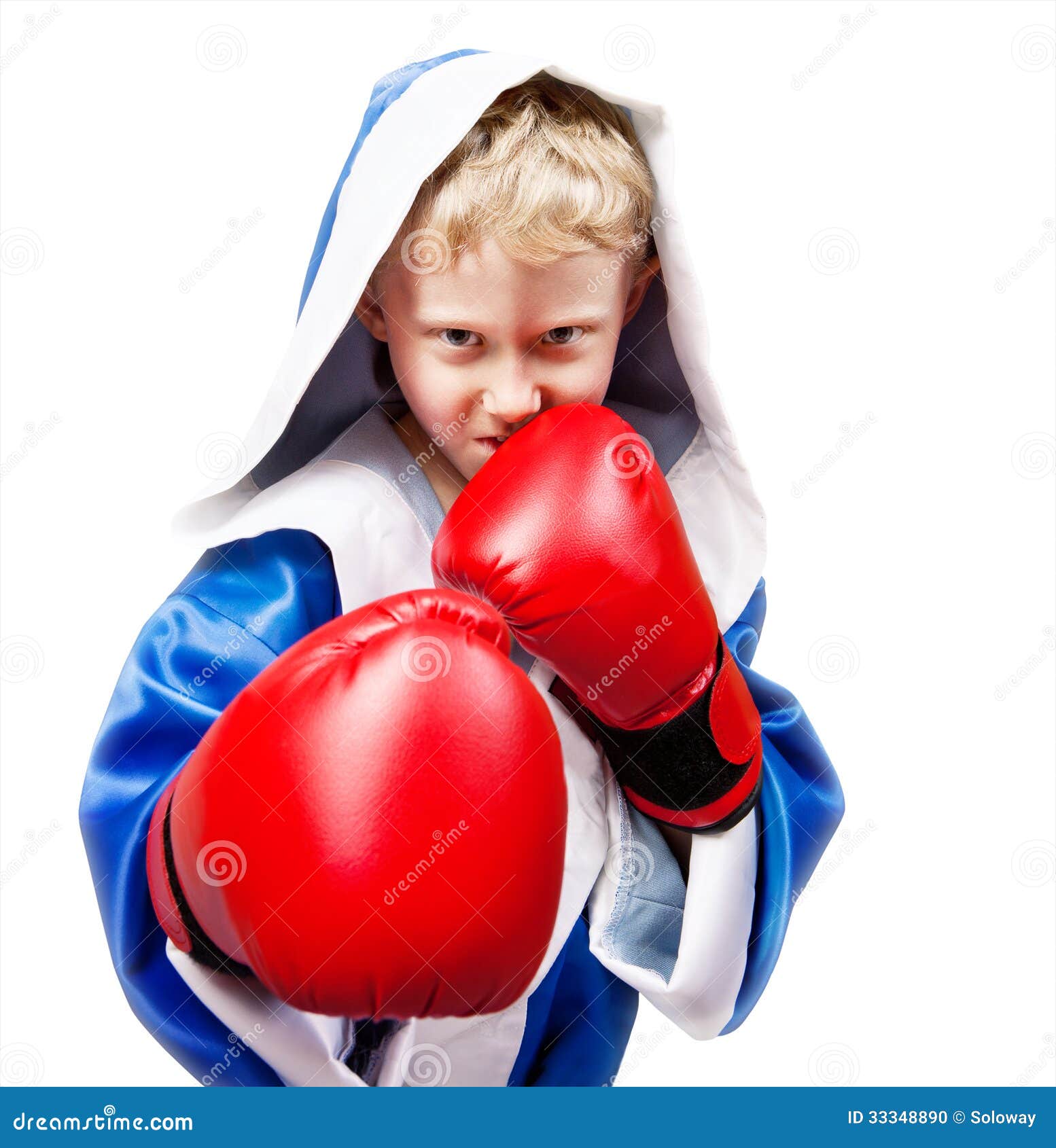 Boxing Boy on White Background Stock Photo - Image of person, fighter ...