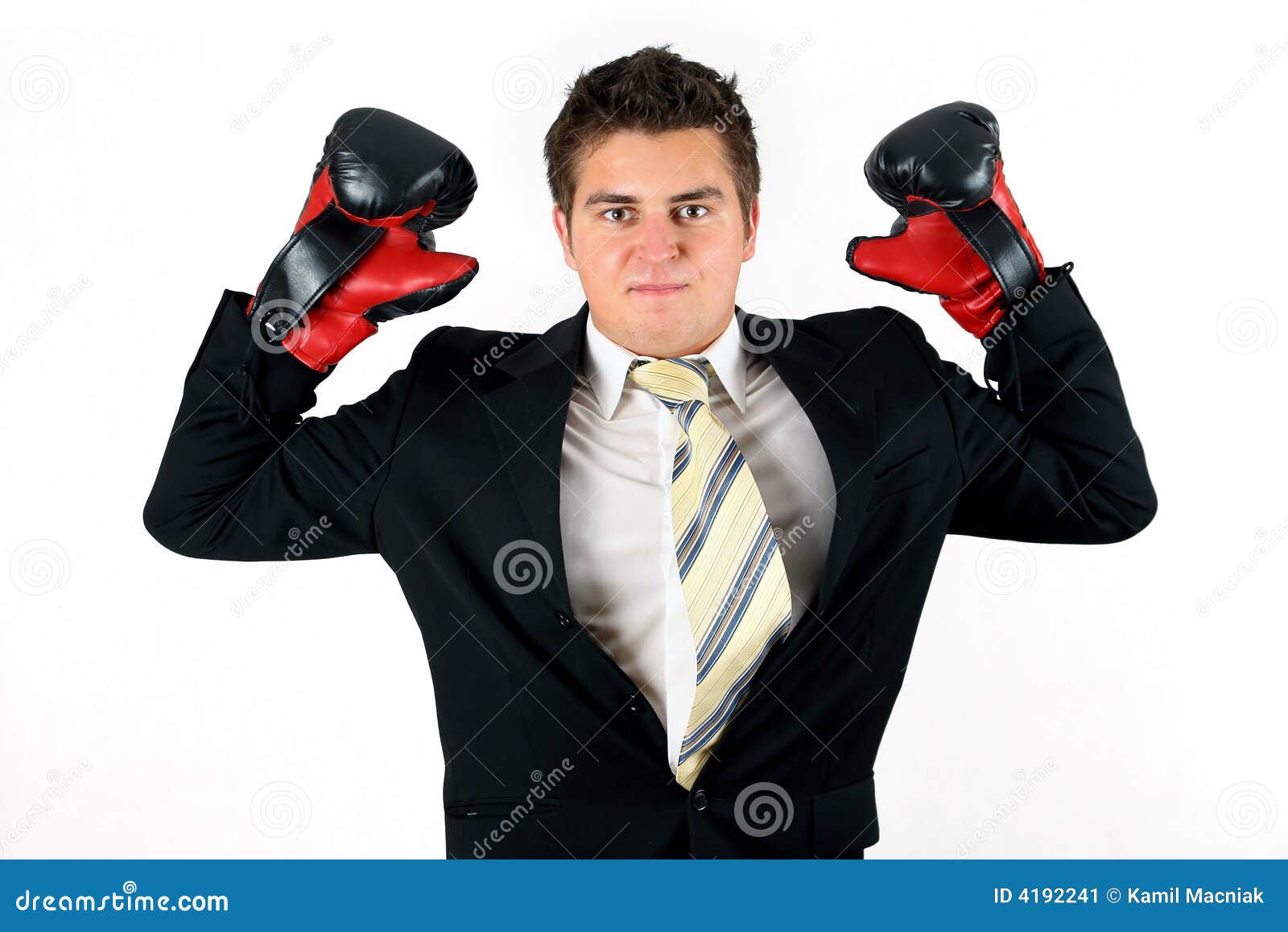 Boxing Businessman Picture. Image: 4192241