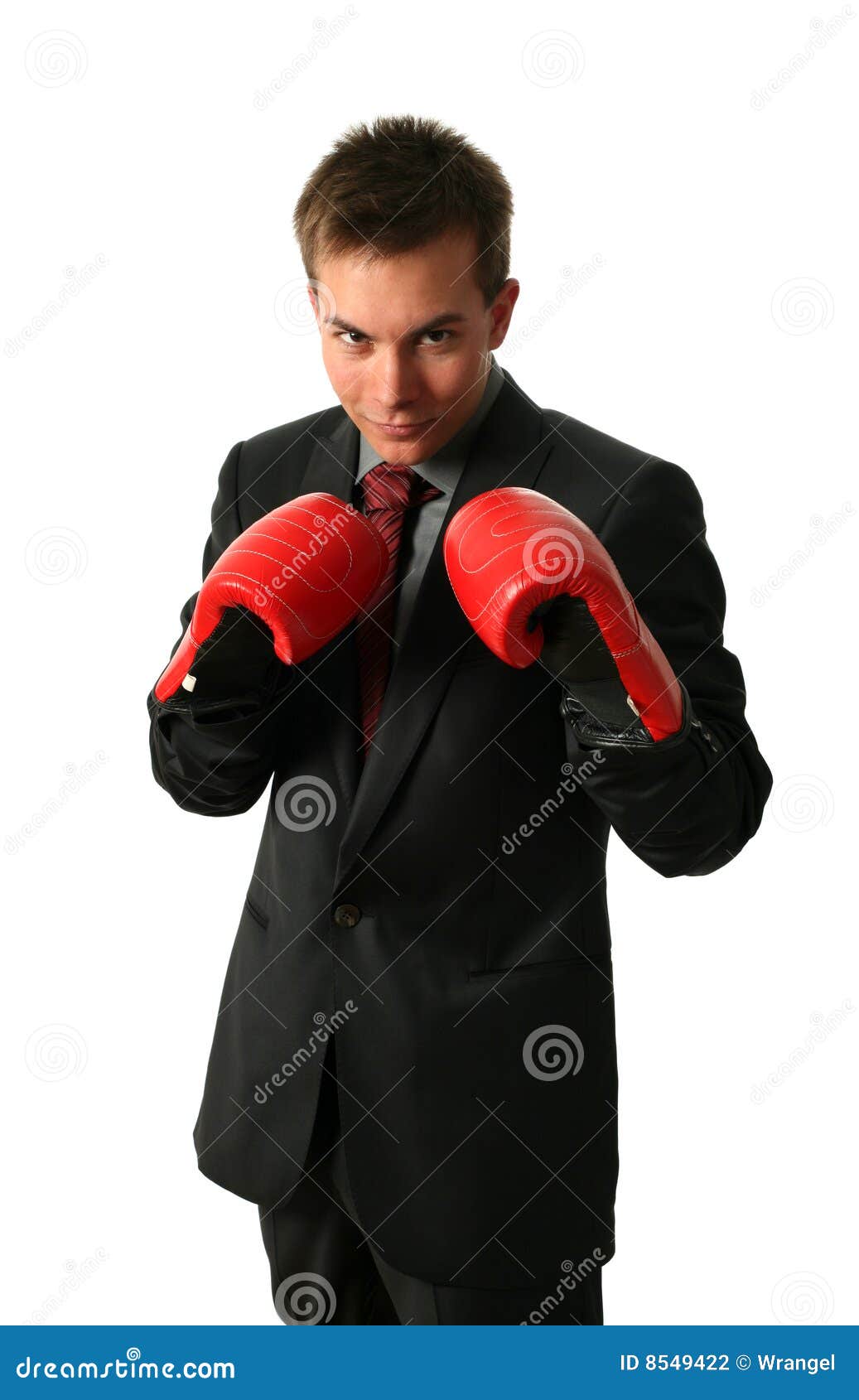 Boxing Businessmen stock photo. Image of action, formal - 8549422