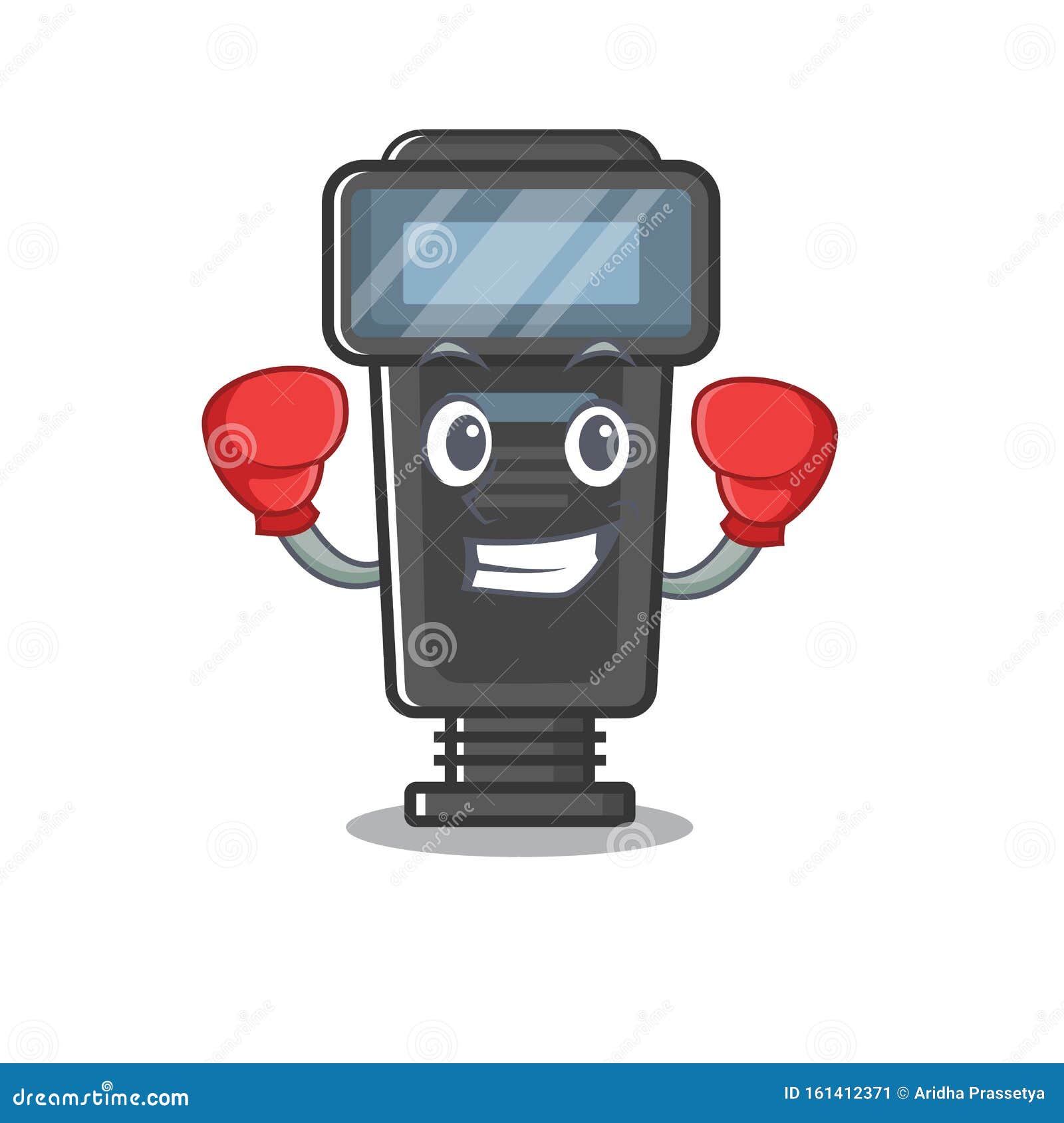 Boxing Camera Flash in the Cartoon Shape Stock Vector - Illustration of ...