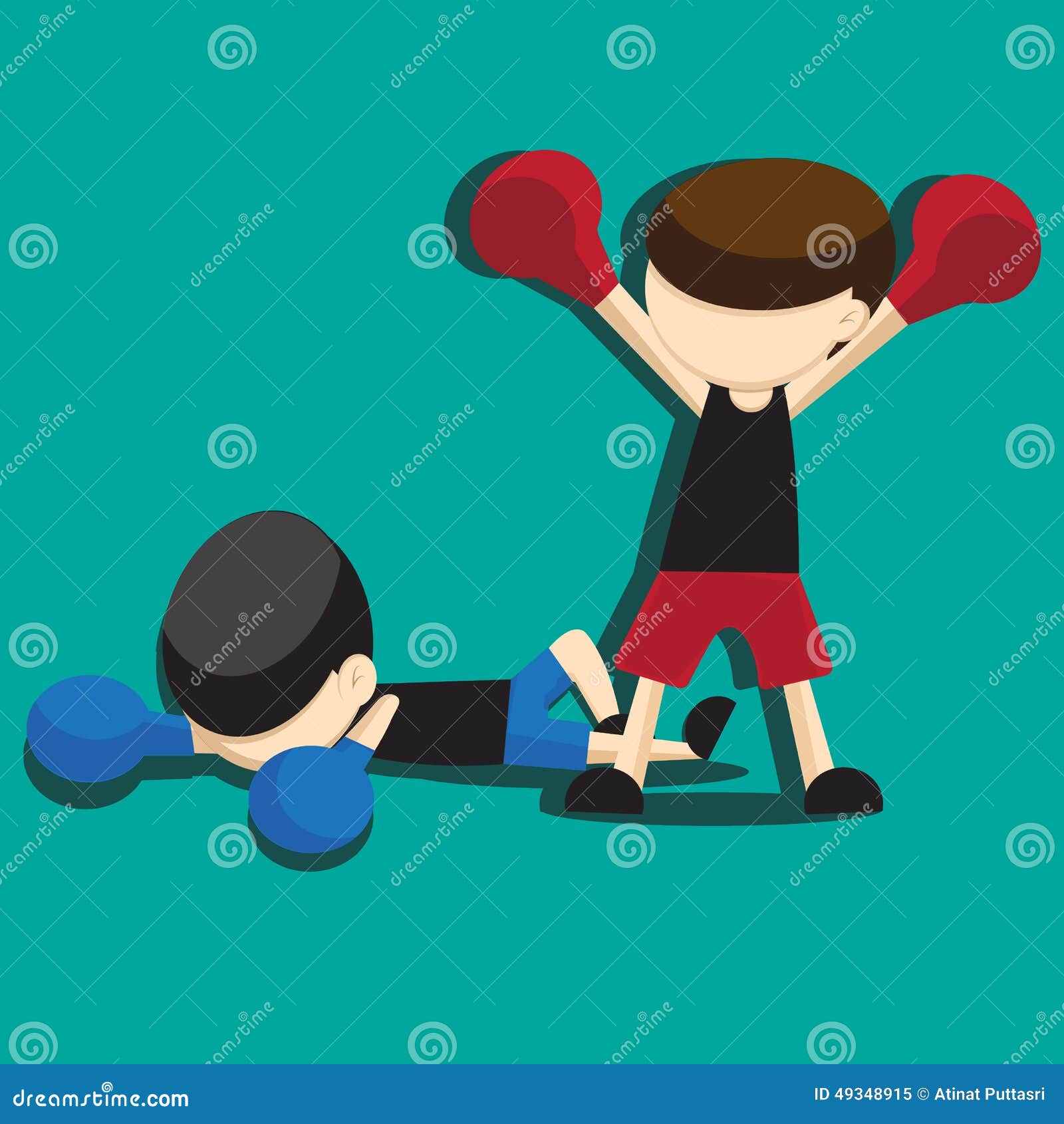BOXING CARTOON Stock Vector - Image: 49348915