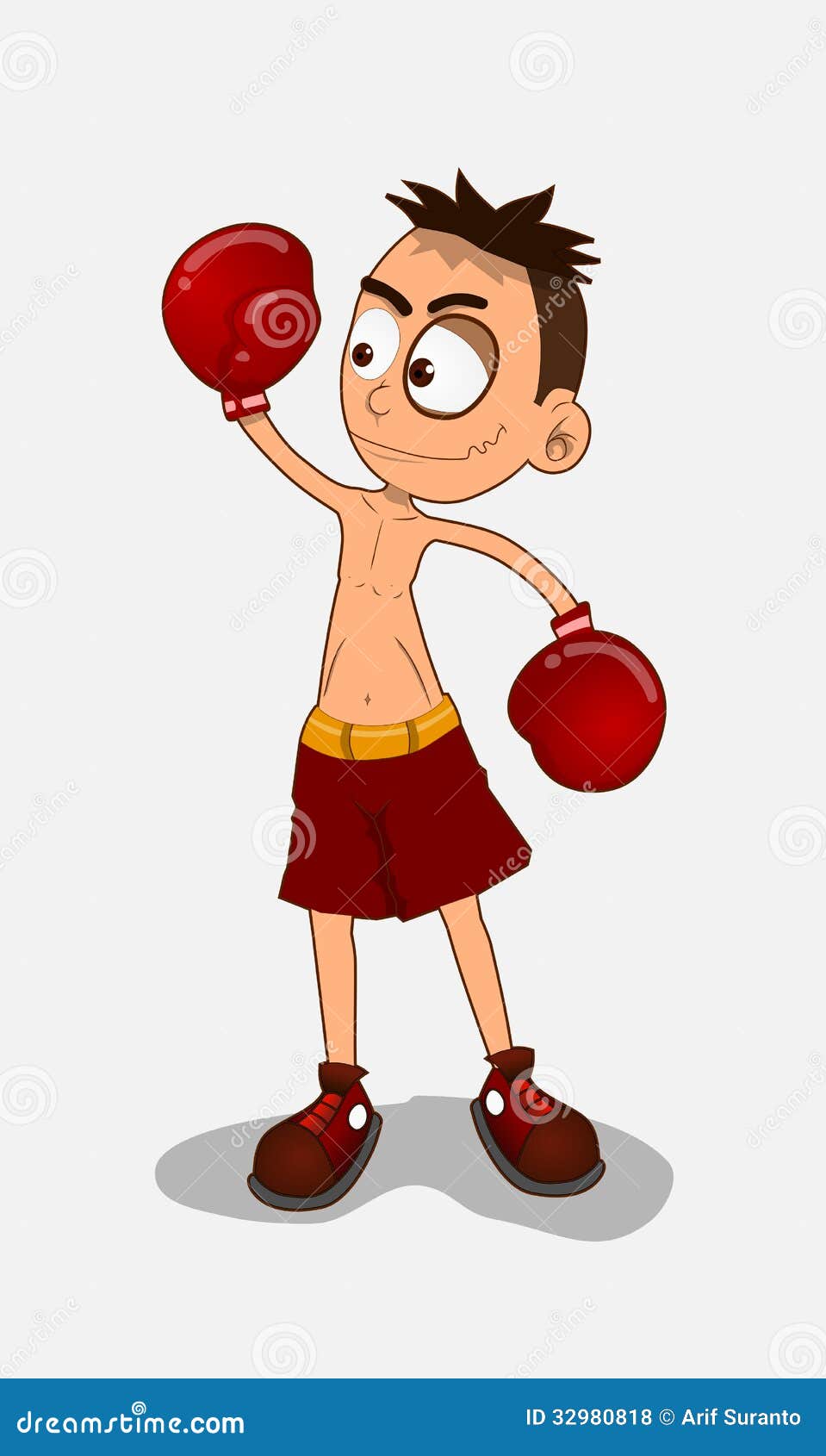 Boxing champ _ Winner stock illustration. Illustration of boxer - 32980818