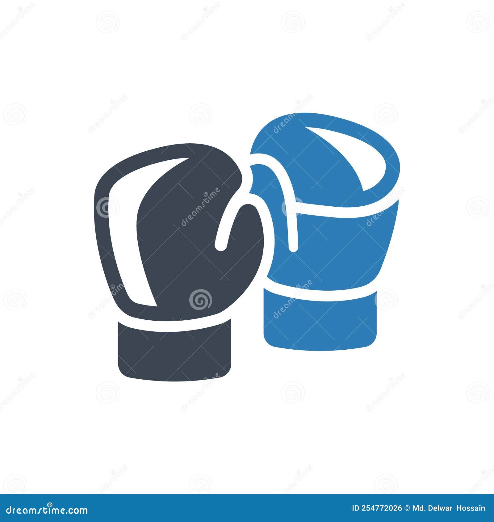 Boxing competition icon stock vector. Illustration of boxing - 254772026