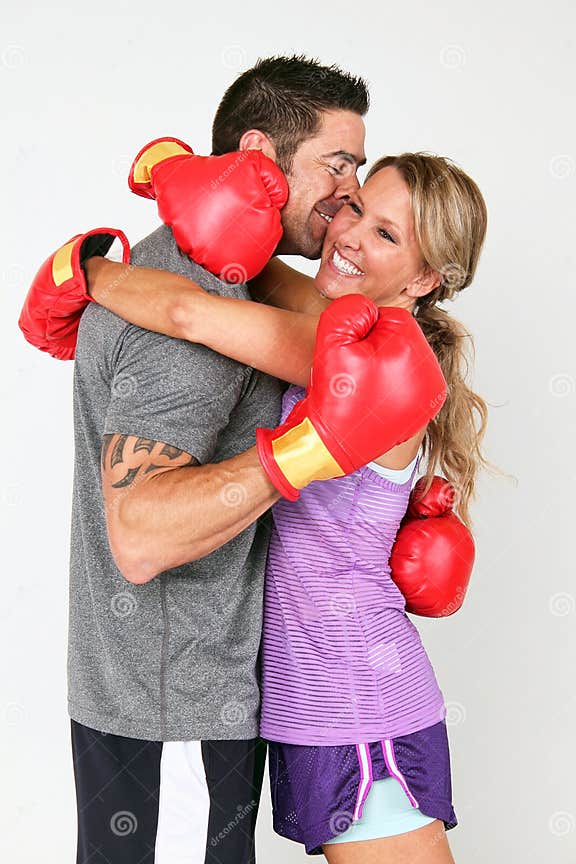 Boxing Couple stock photo. Image of person, happy, boxing - 27229576