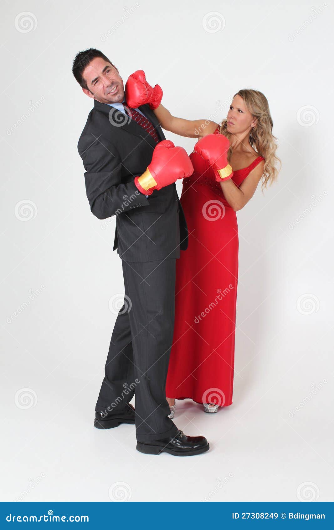 Boxing Couple stock image. Image of color, people, marriage - 27308249