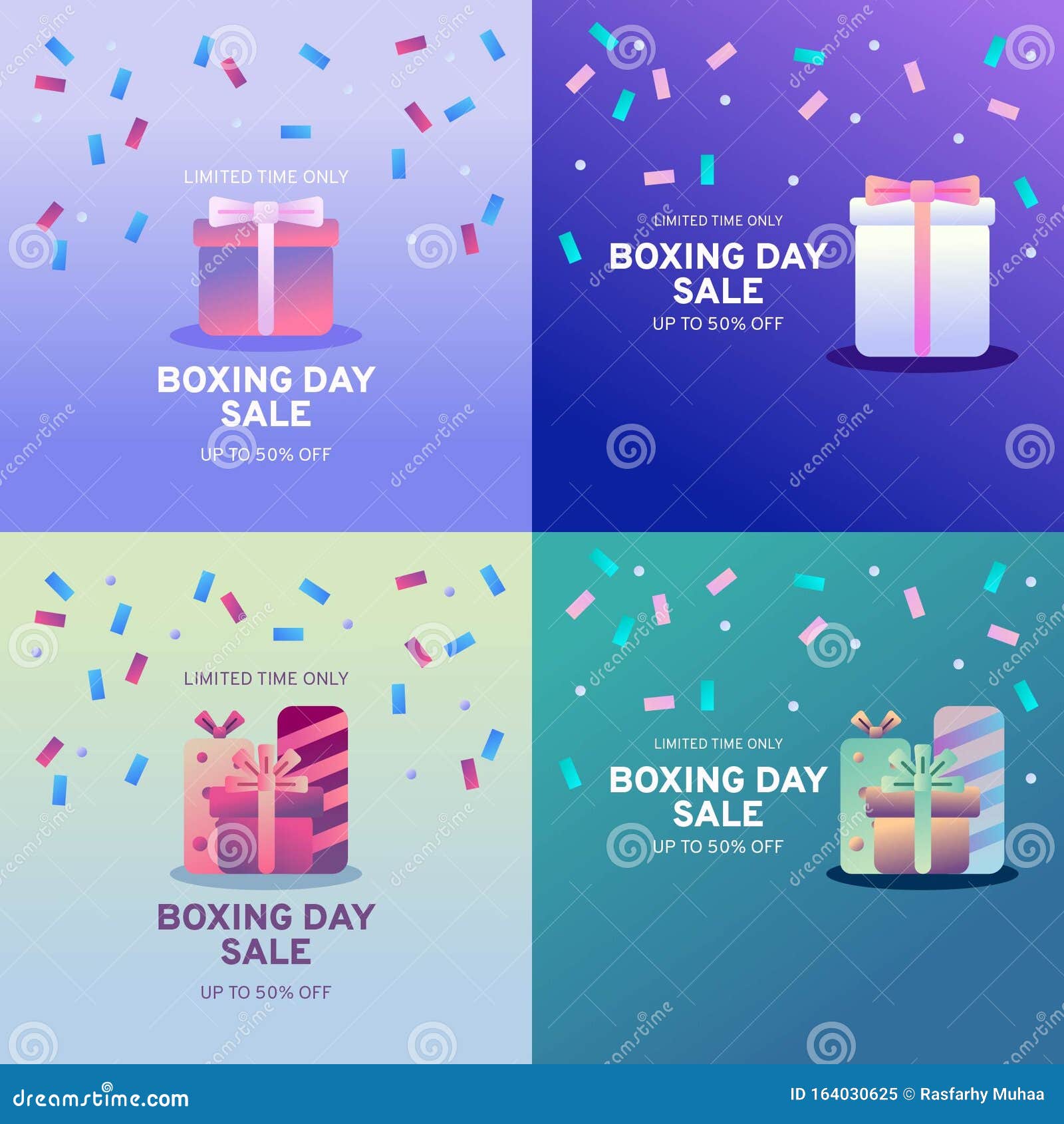 Boxing Day Sale Bundle Gradient Shape Stock Vector - Illustration of ...