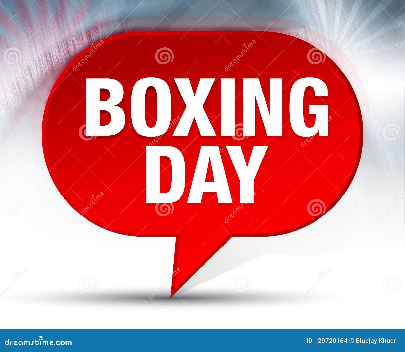Boxing Day Red Bubble Background Stock Illustration - Illustration of ...