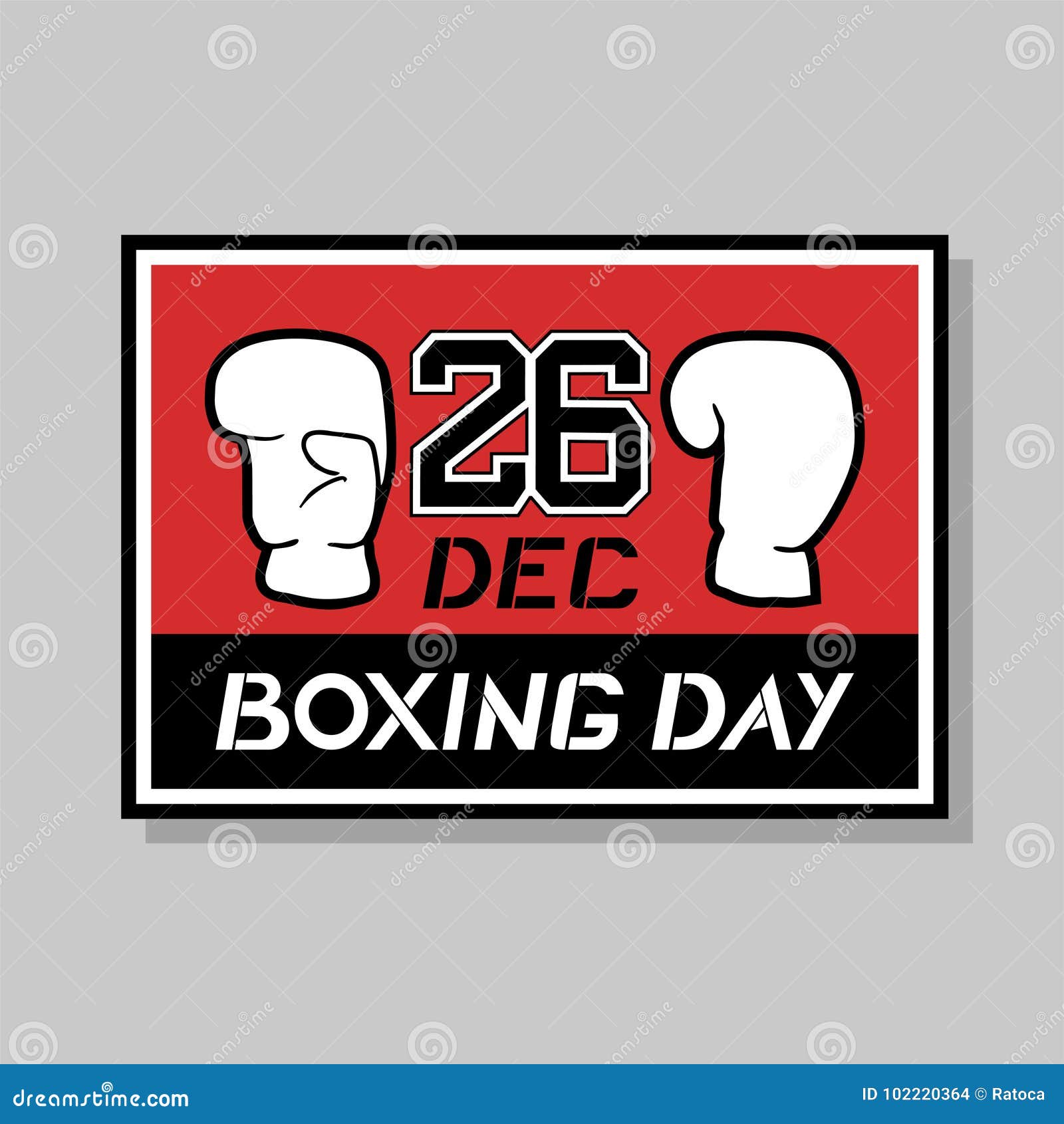 Boxing day symbol stock vector. Illustration of symbol - 102220364