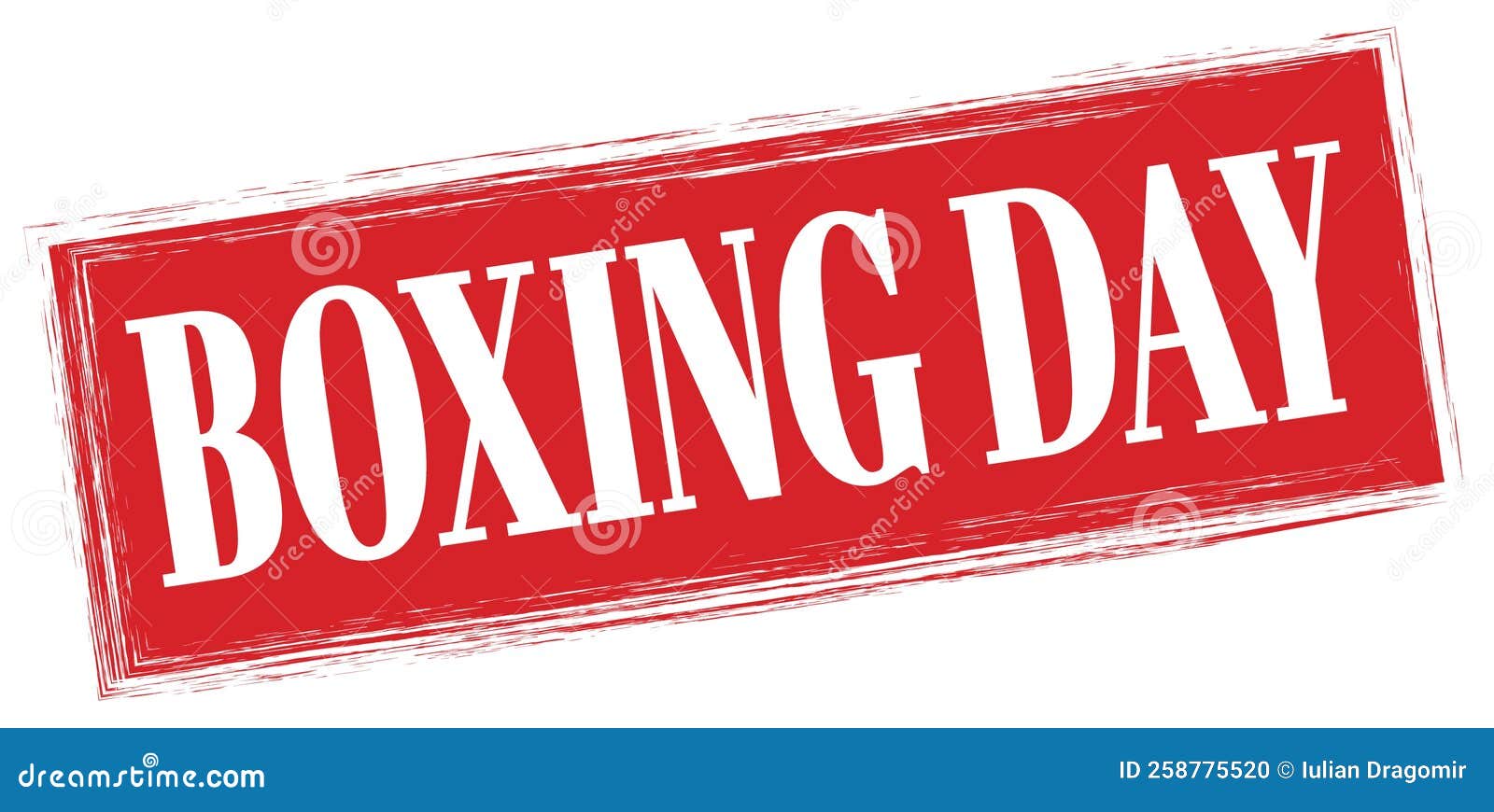 BOXING DAY Text Written on Red Stamp Sign Stock Illustration ...