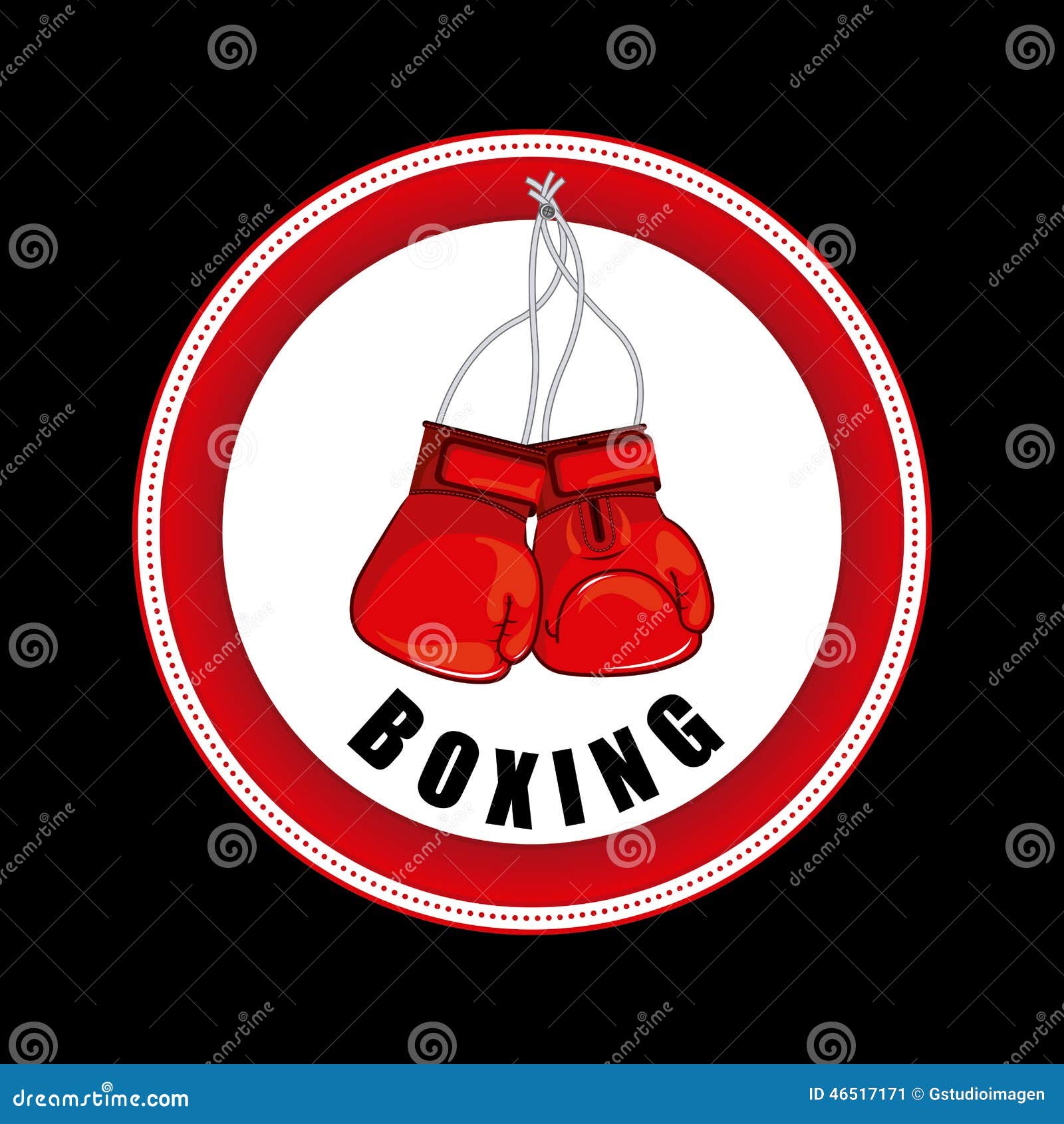 Boxing design stock illustration. Illustration of isolated - 46517171