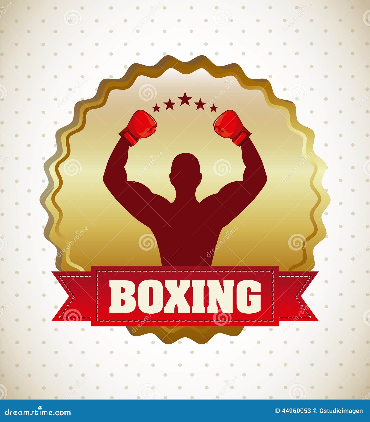 Boxing design stock vector. Illustration of athlete, success - 44960053