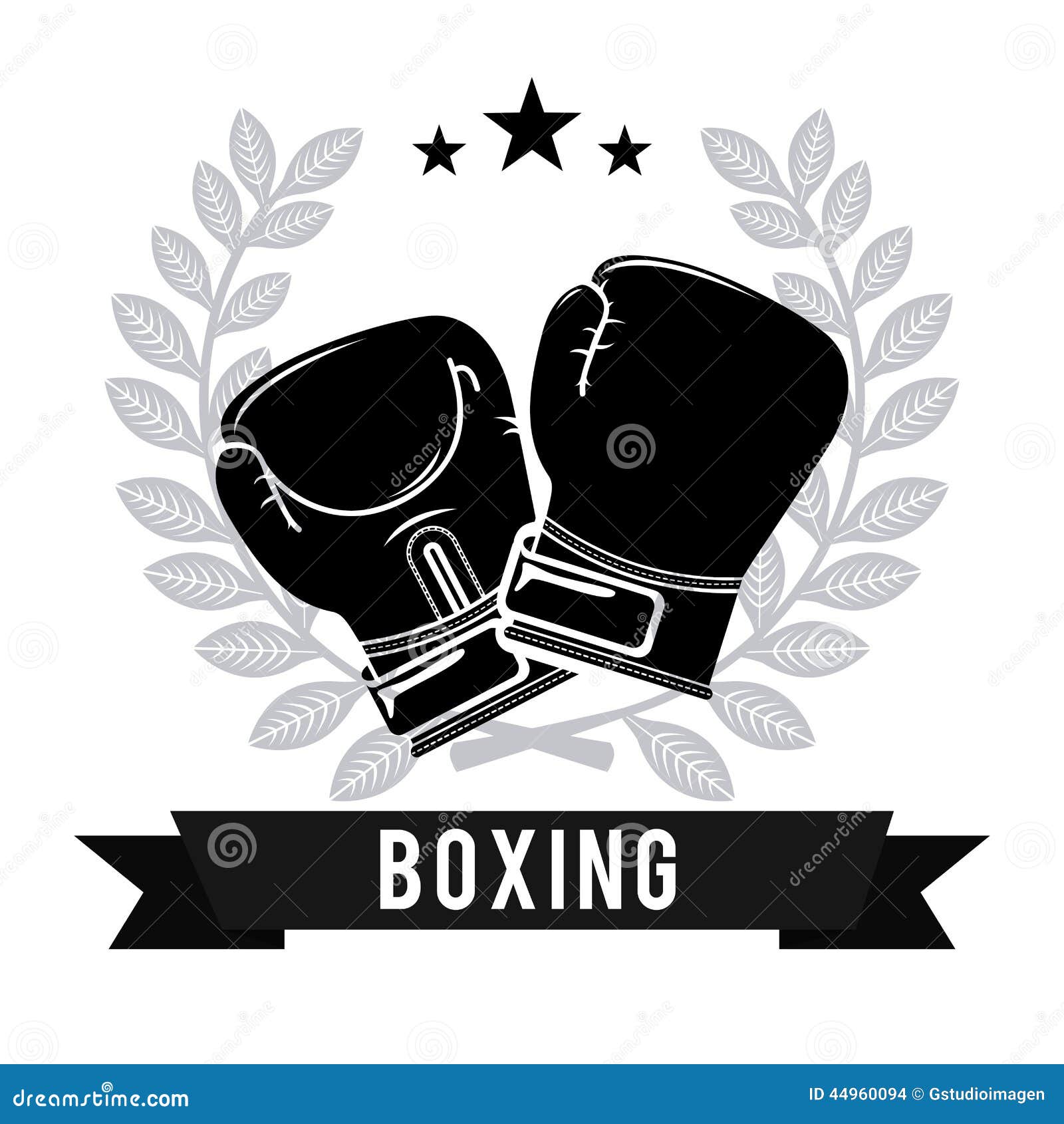 Boxing design stock vector. Illustration of athlete, fighter - 44960094