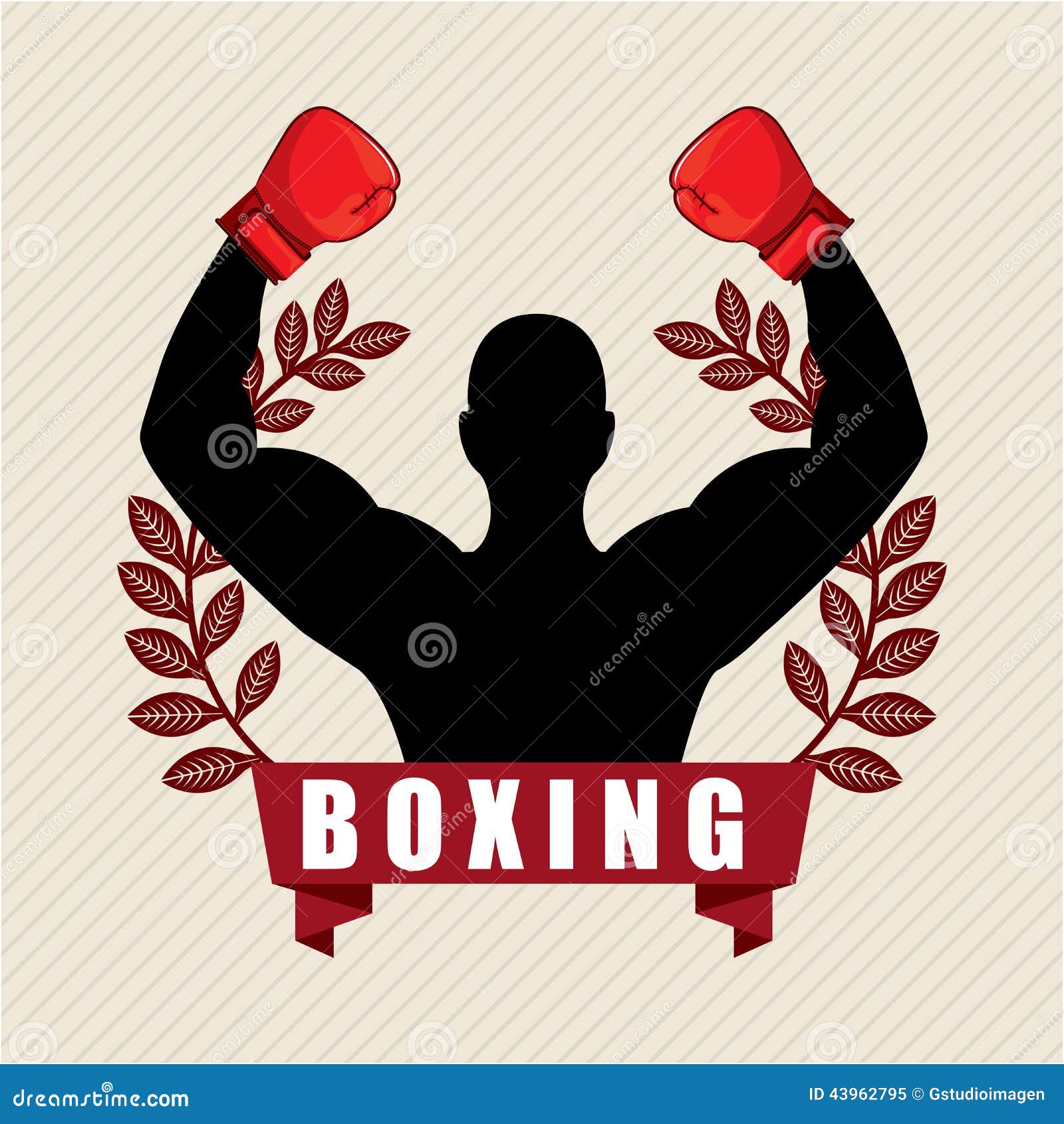 Boxing Design Vector Illustration | CartoonDealer.com #43962796