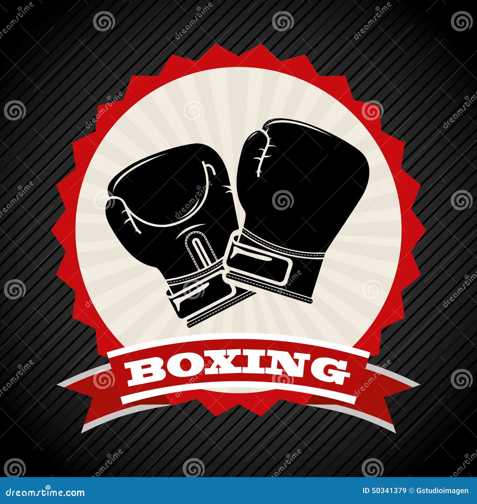 Boxing emblem stock vector. Illustration of boxing, sport - 50341379