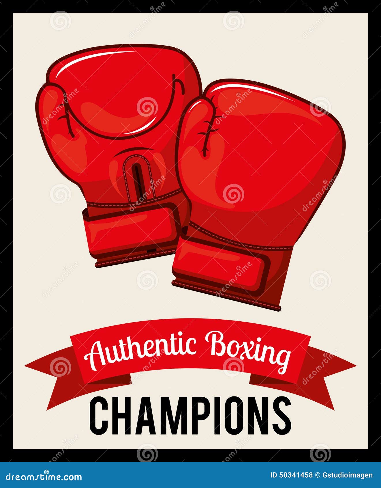 Boxing emblem stock vector. Illustration of aggression - 50341458