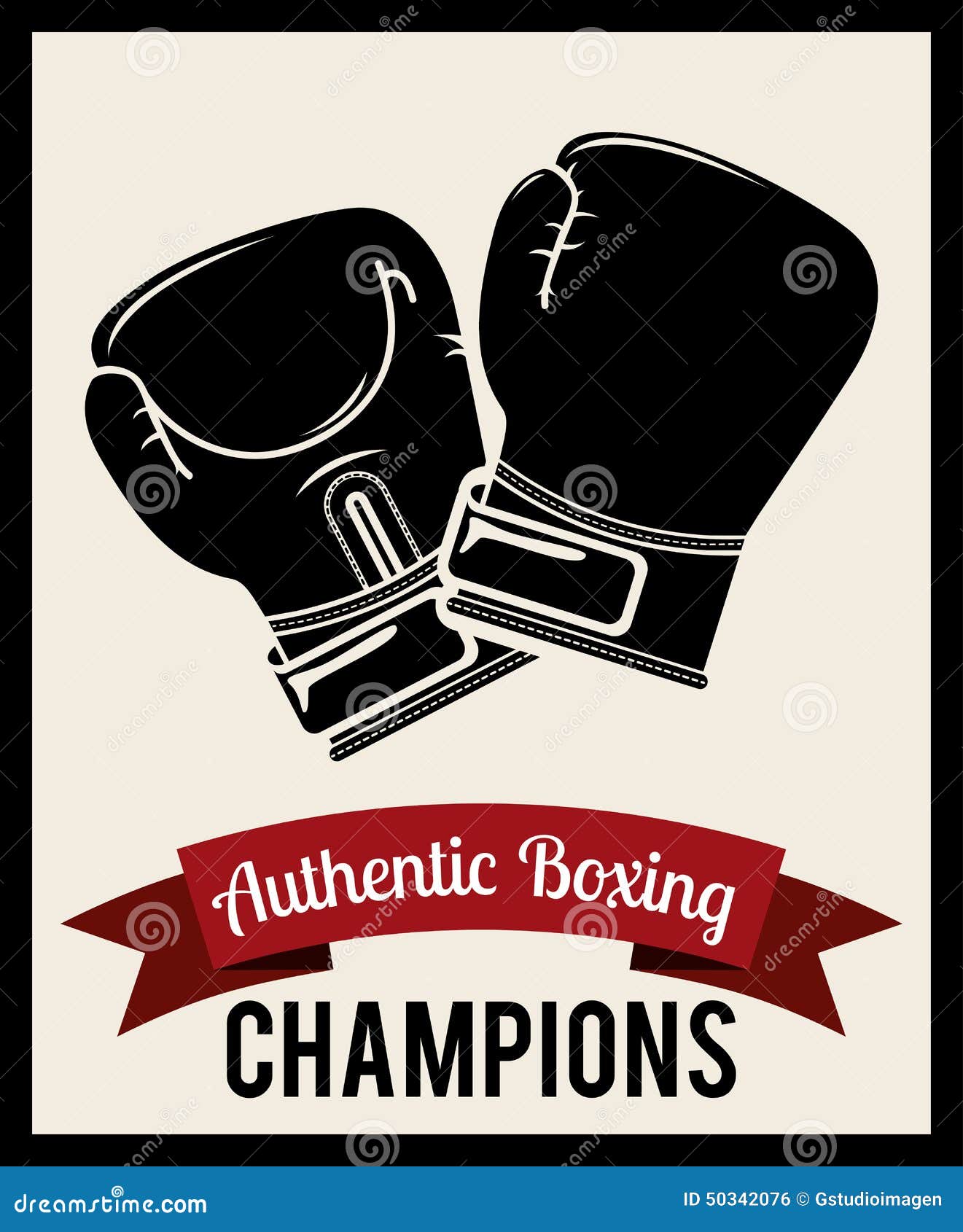 Boxing emblem stock vector. Illustration of aggression - 50342076