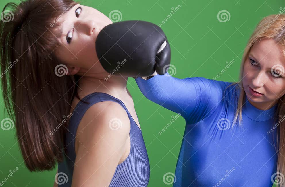 Boxing face punch stock photo. Image of brutal, women - 13821596