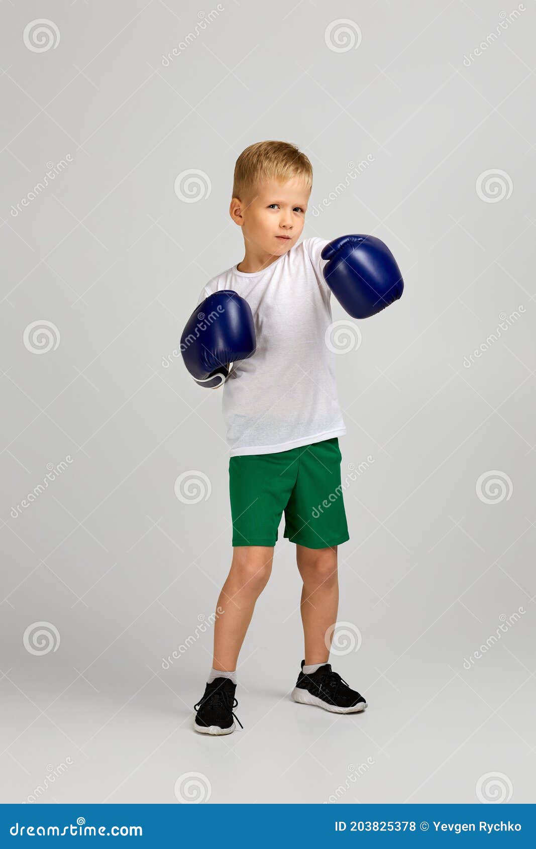 Boxing Fighter Boy in Boxer Gloves Stock Photo - Image of bully ...