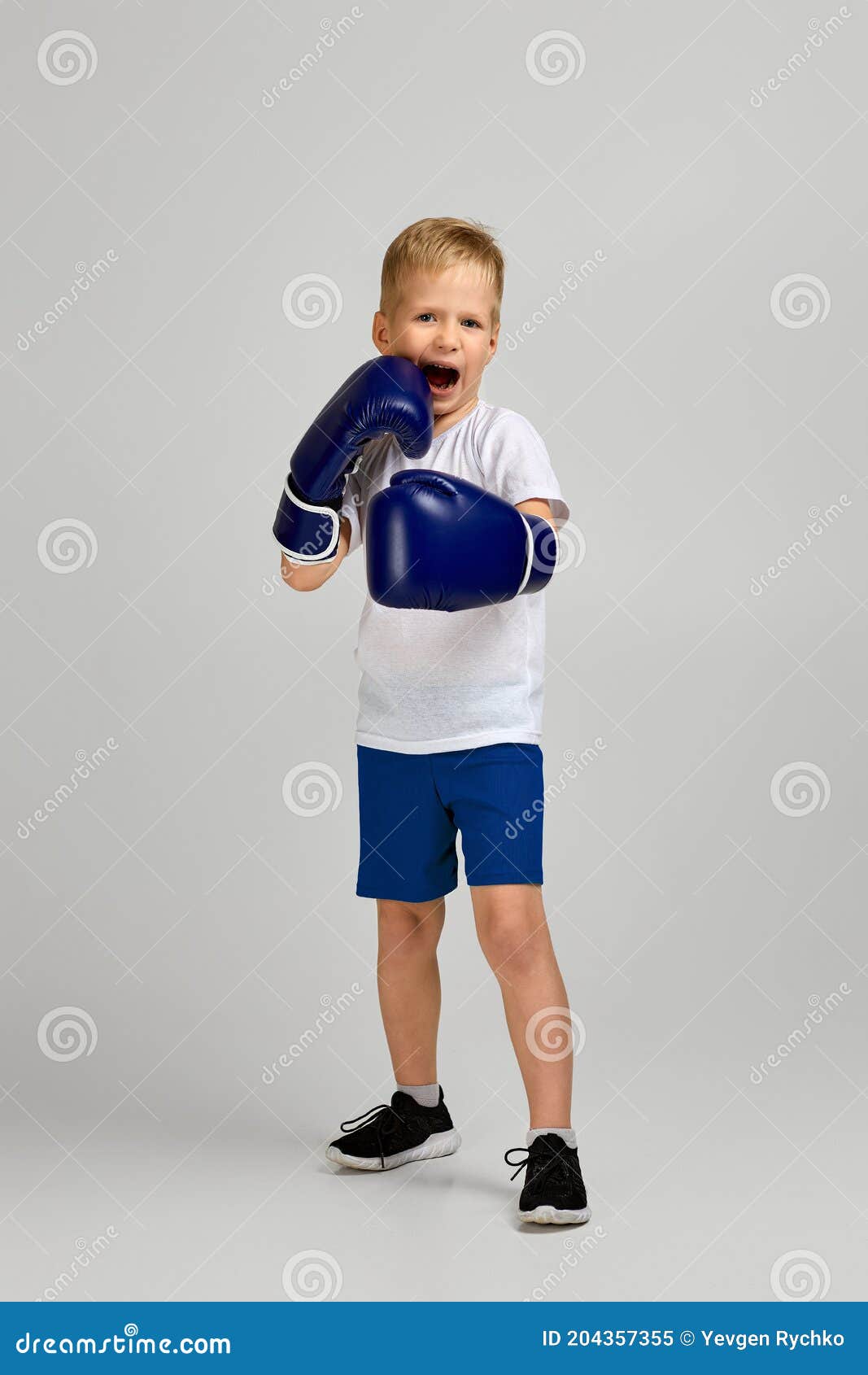 Boxing Fighter Boy in Boxer Gloves Stock Image - Image of male ...