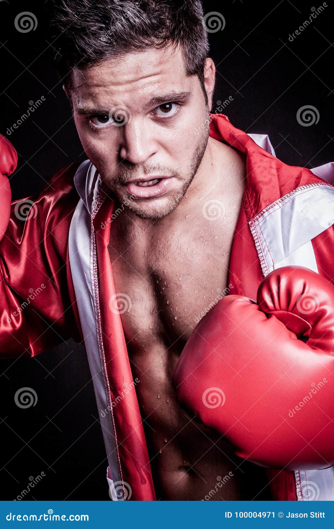 Boxing Fighter Man stock image. Image of portrait, hitting - 100004971