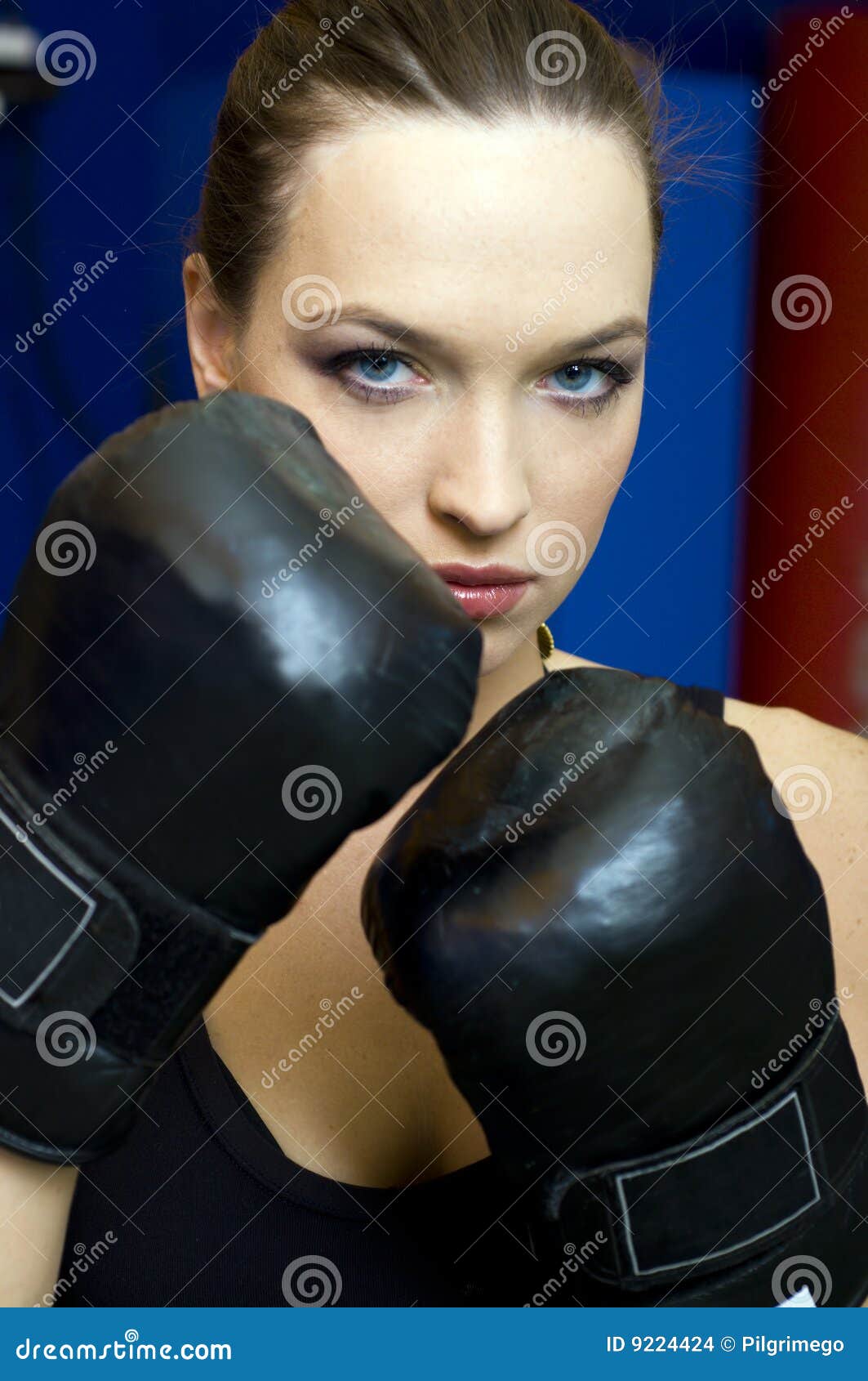 Boxing girl stock photo. Image of body, aggression, adult - 9224424