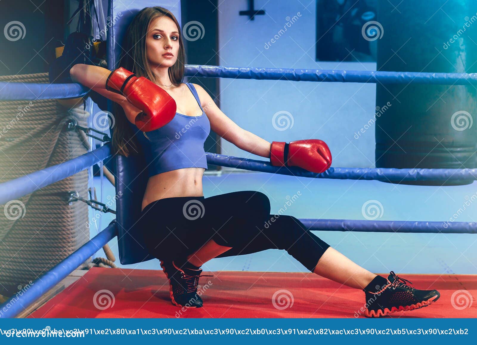 Boxing girl stock image. Image of black, girl, active - 47436973