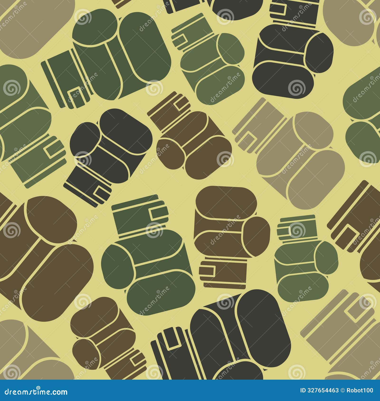 Boxing Glove Army Pattern Seamless. Boxing Accessory Military ...