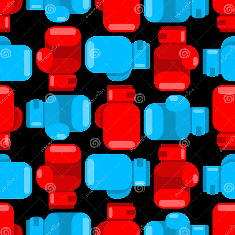 Boxing Glove Pattern Seamless. Boxing Accessory Background Stock Vector ...