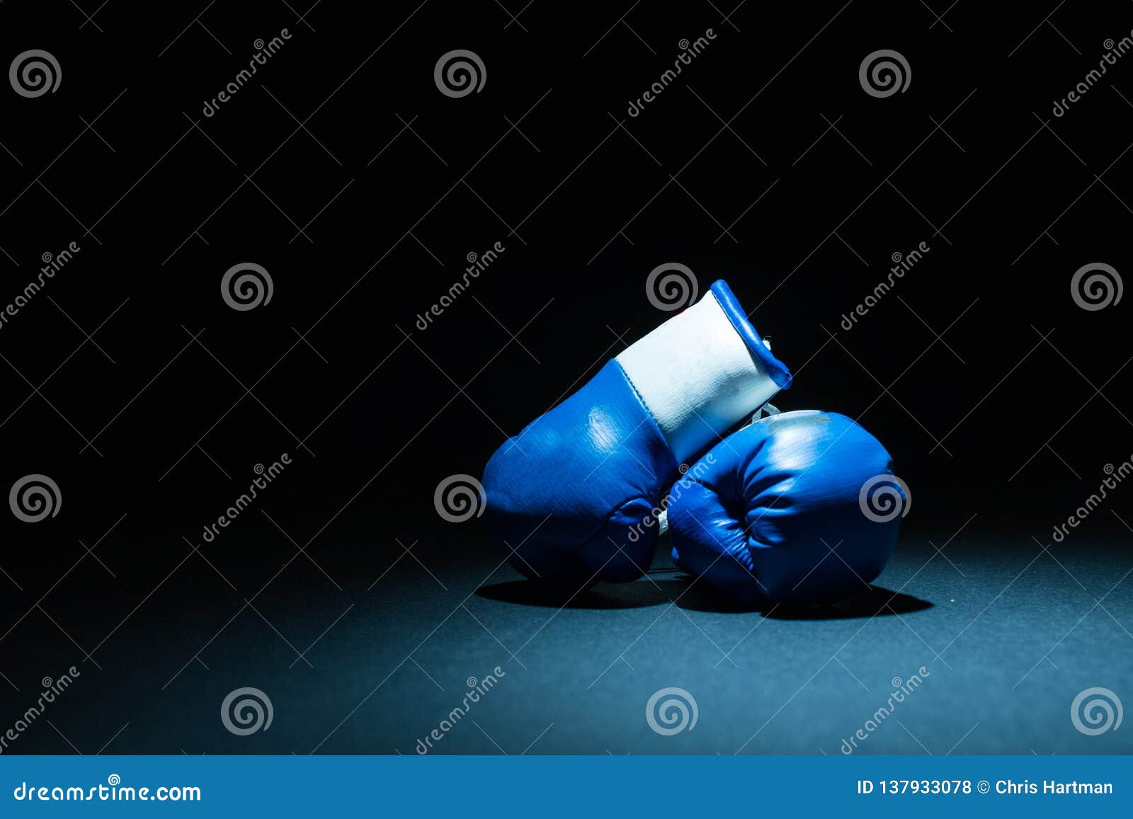 Boxing Gloves on a Black Background Stock Photo - Image of background ...