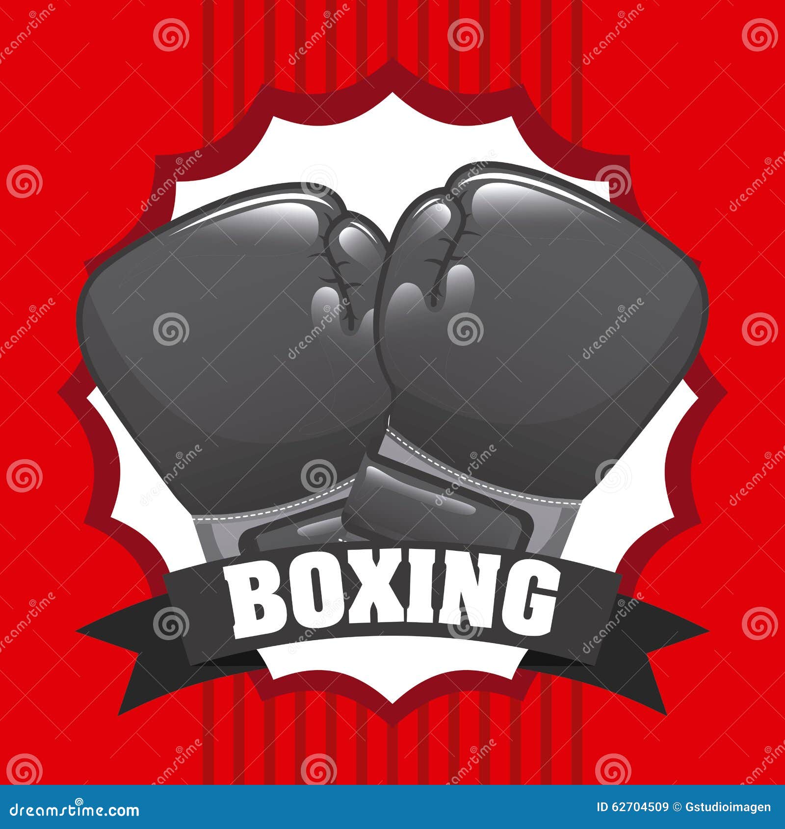 Boxing gloves design stock vector. Illustration of person - 62704509