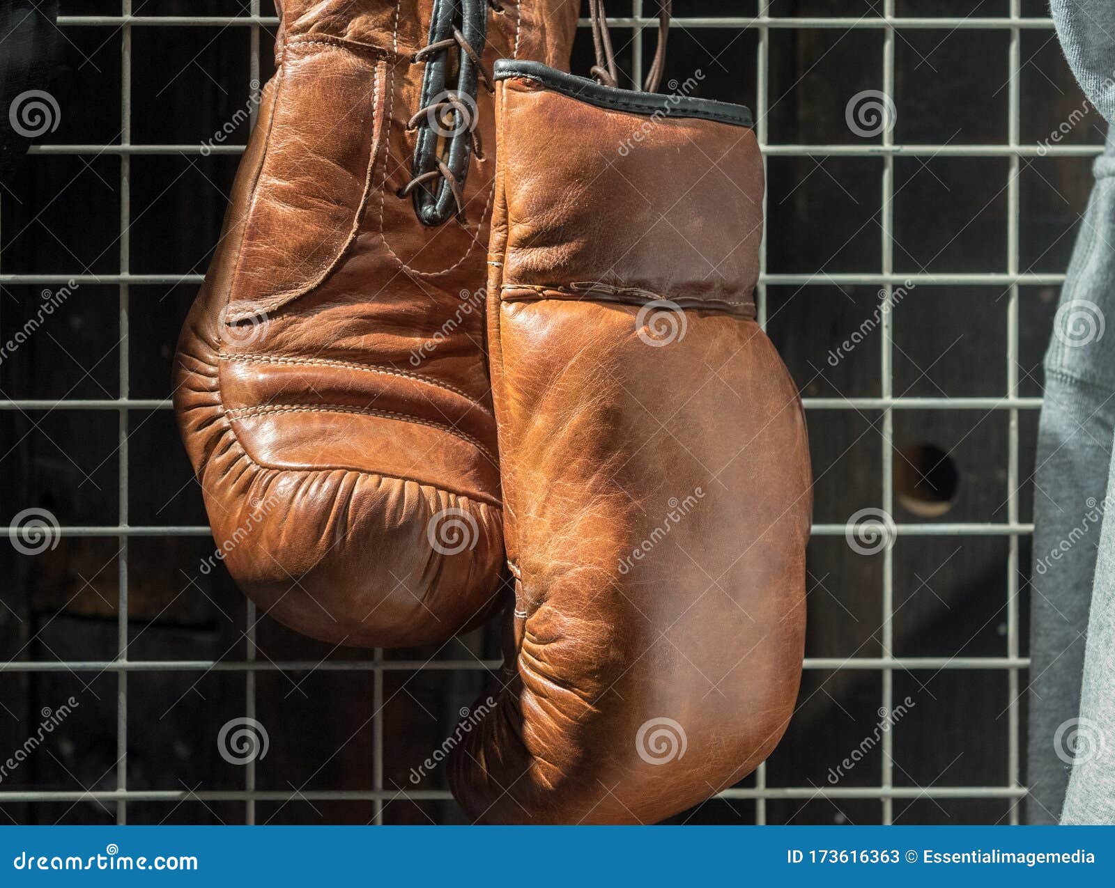 Boxing Gloves Hanging Up stock image. Image of gear - 173616363