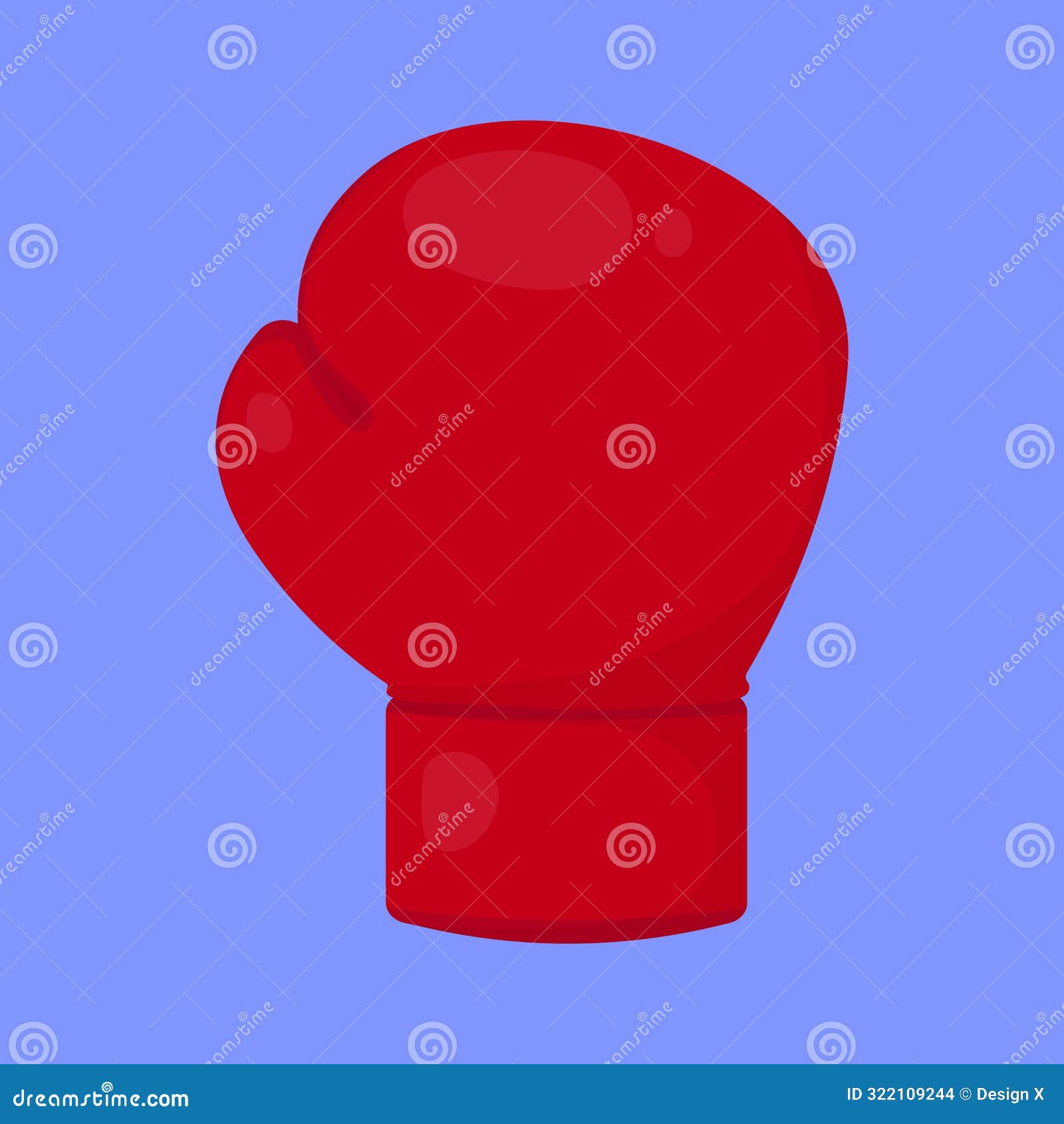 Boxing Gloves Icon Vector. Boxing Fighting Gloves Vector Illustration ...