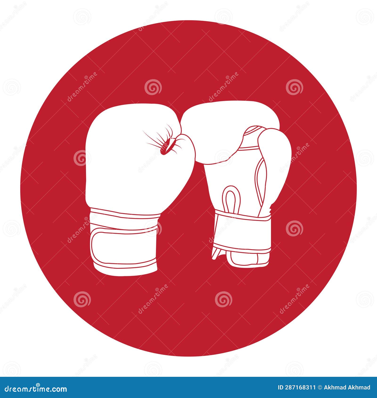 Boxing gloves icon stock illustration. Illustration of fight - 287168311