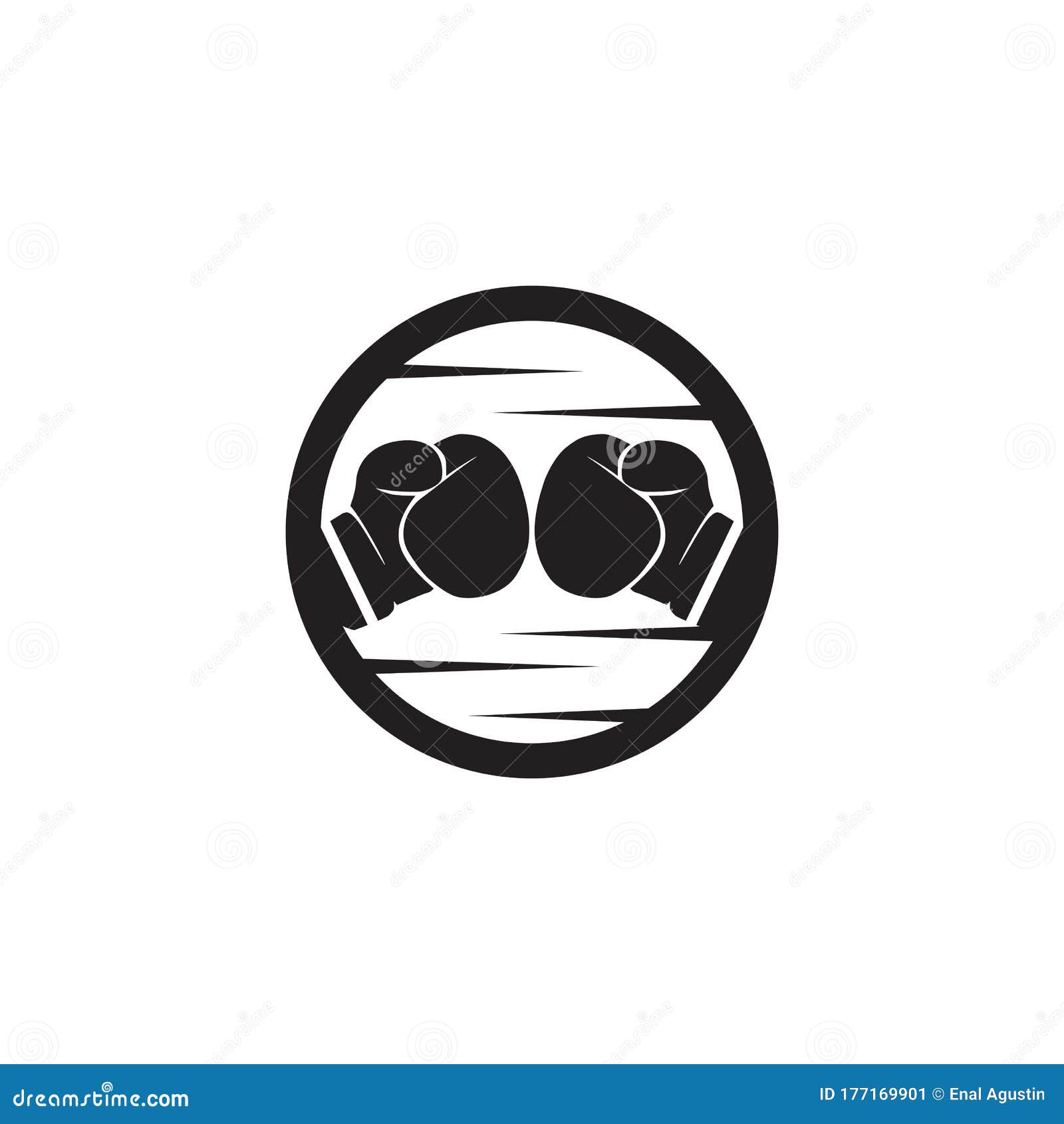 Boxing Gloves Logo Icon Design Vector Stock Vector - Illustration of ...
