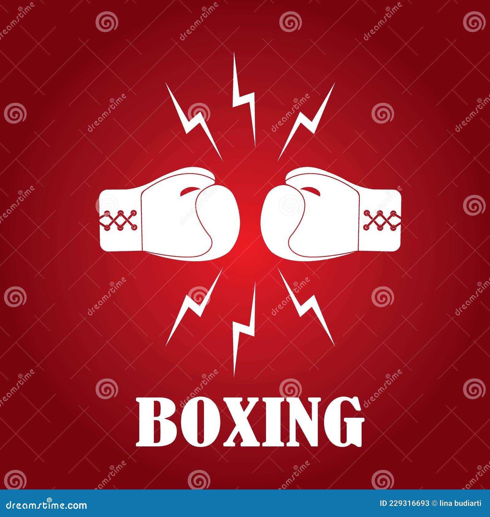 Boxing gloves logo stock vector. Illustration of business - 229316693