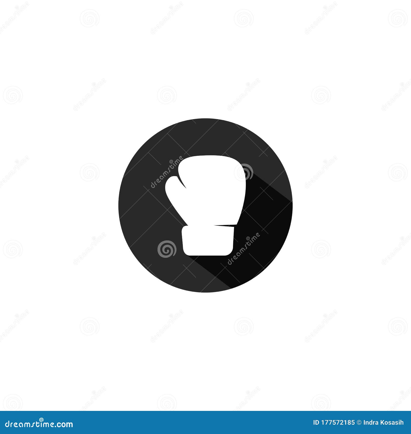 Boxing Gloves Logo Vector Icon Illustration Stock Vector - Illustration ...