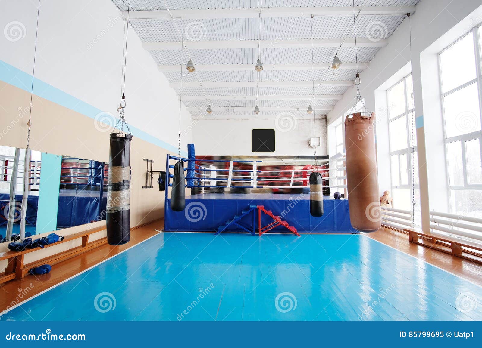 Boxing hall stock image. Image of activity, combative - 85799695