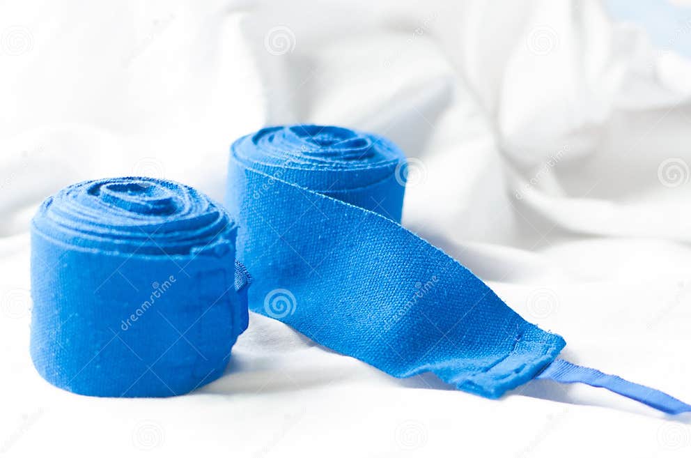 Boxing hand wraps stock photo. Image of challenge, white - 287990930