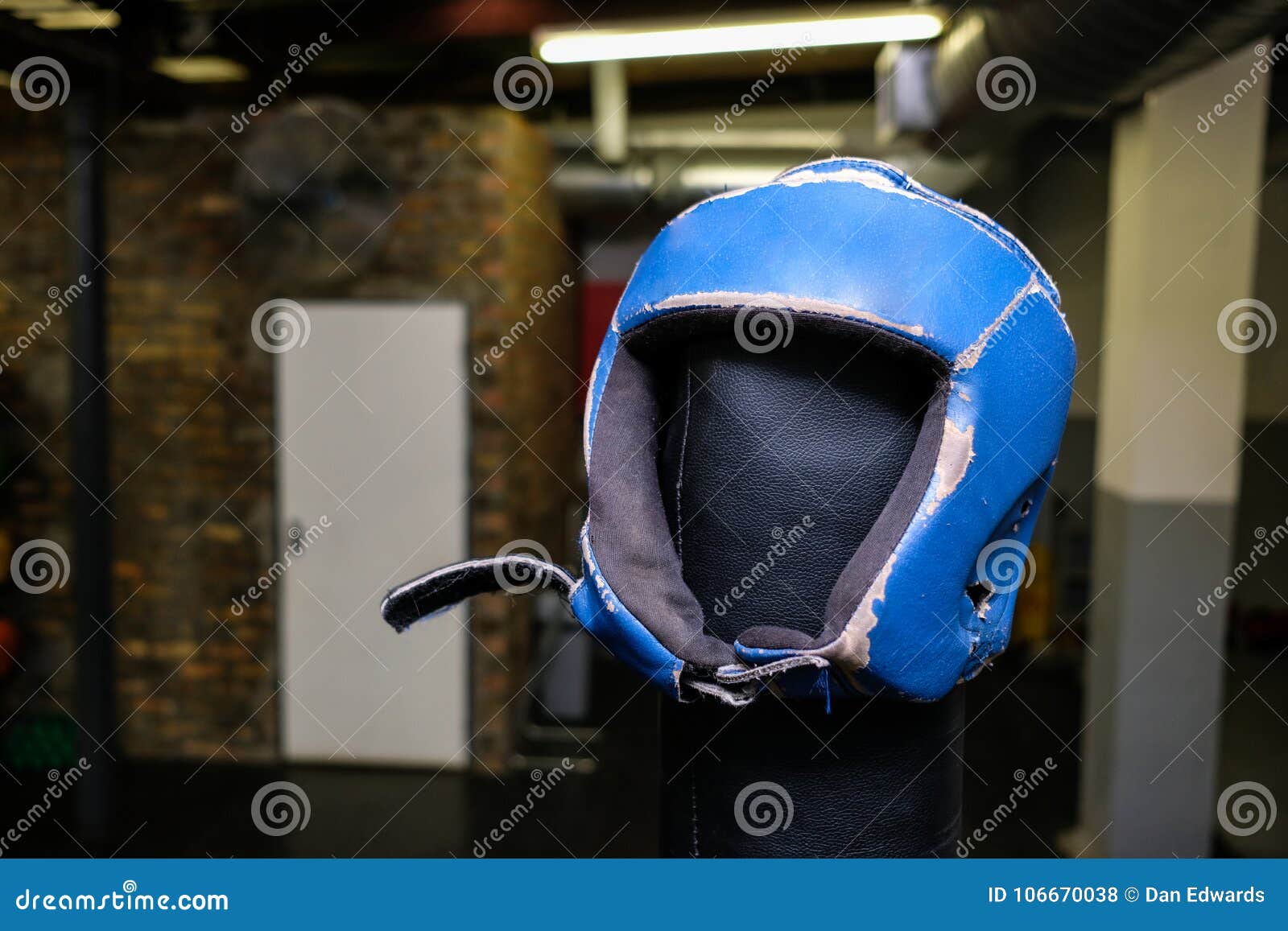 Boxing headguard stock photo. Image of padding, hand - 106670038