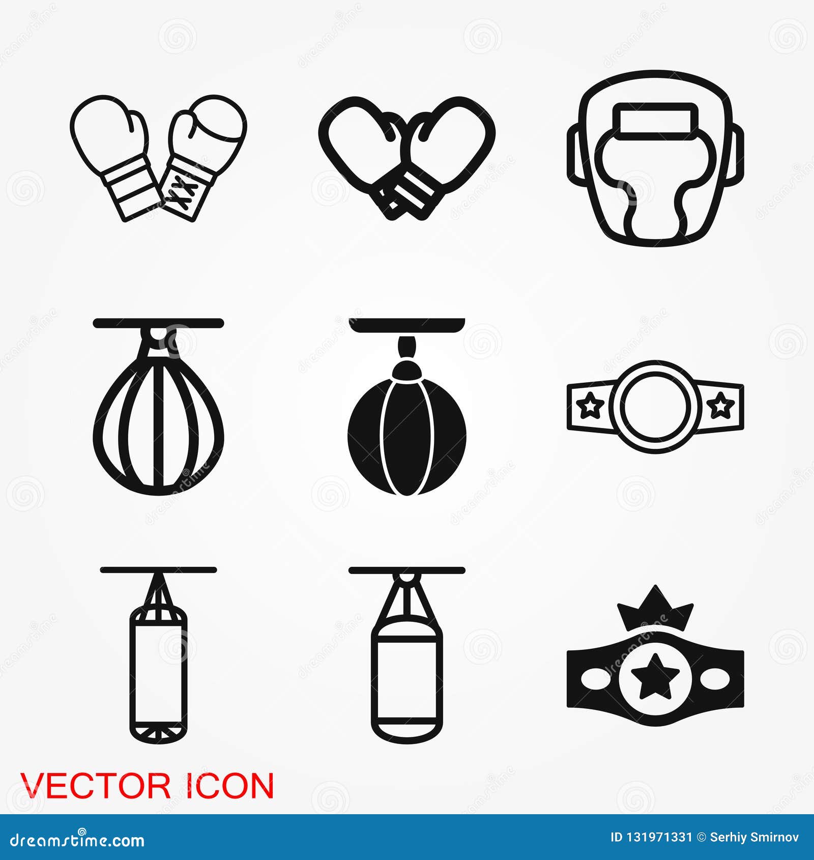 Boxing Icon. Vector Illustration | CartoonDealer.com #82754990
