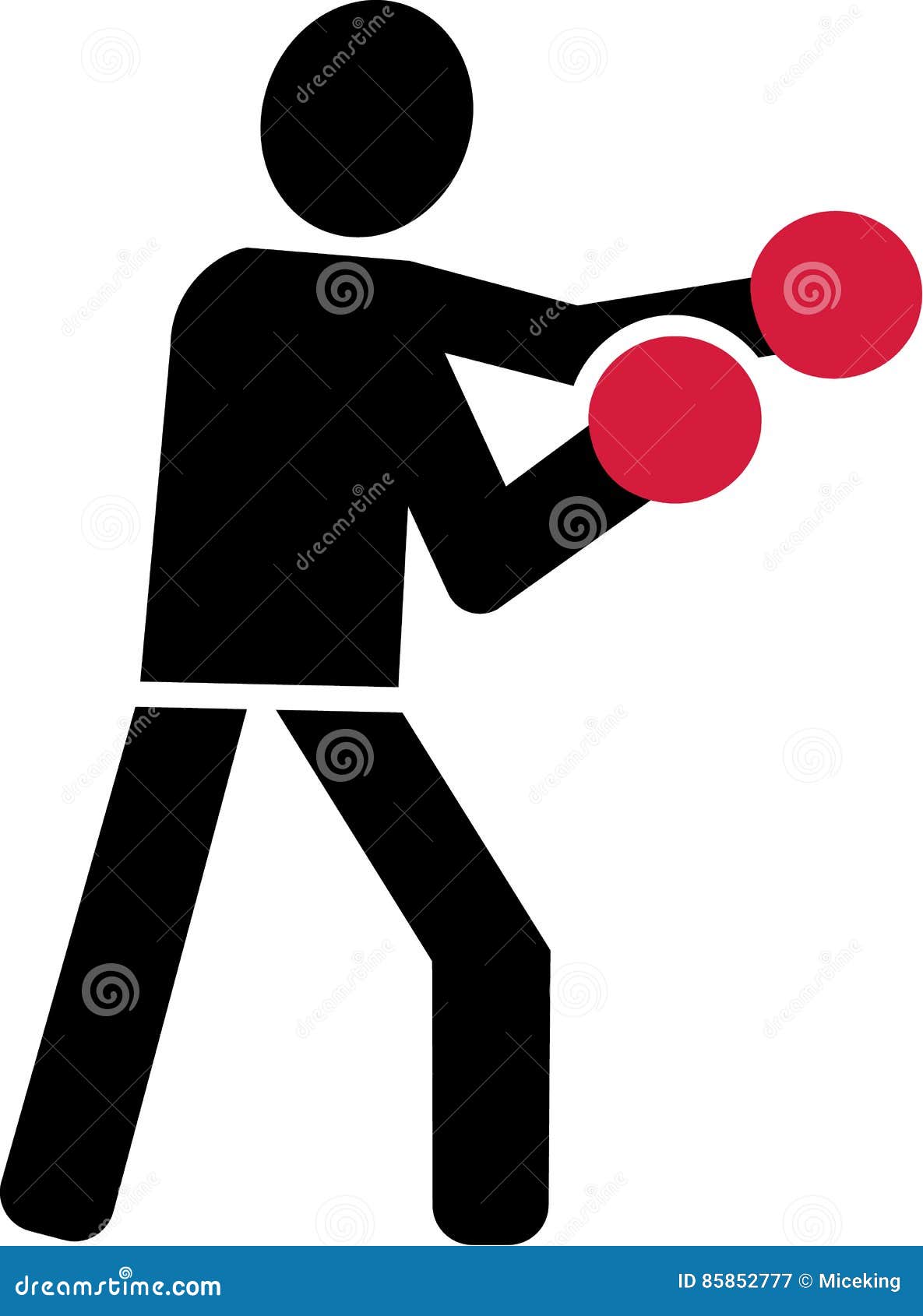 Boxing Icon stock vector. Illustration of glove, fight - 85852777